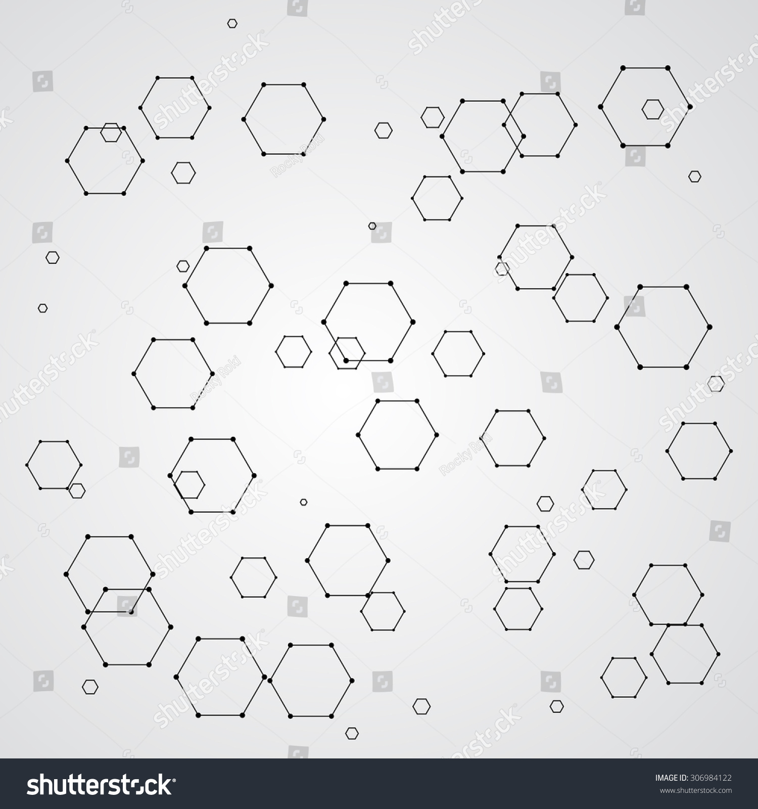 Vector File Flying Elements Different Sizes Stock Vector (Royalty Free ...