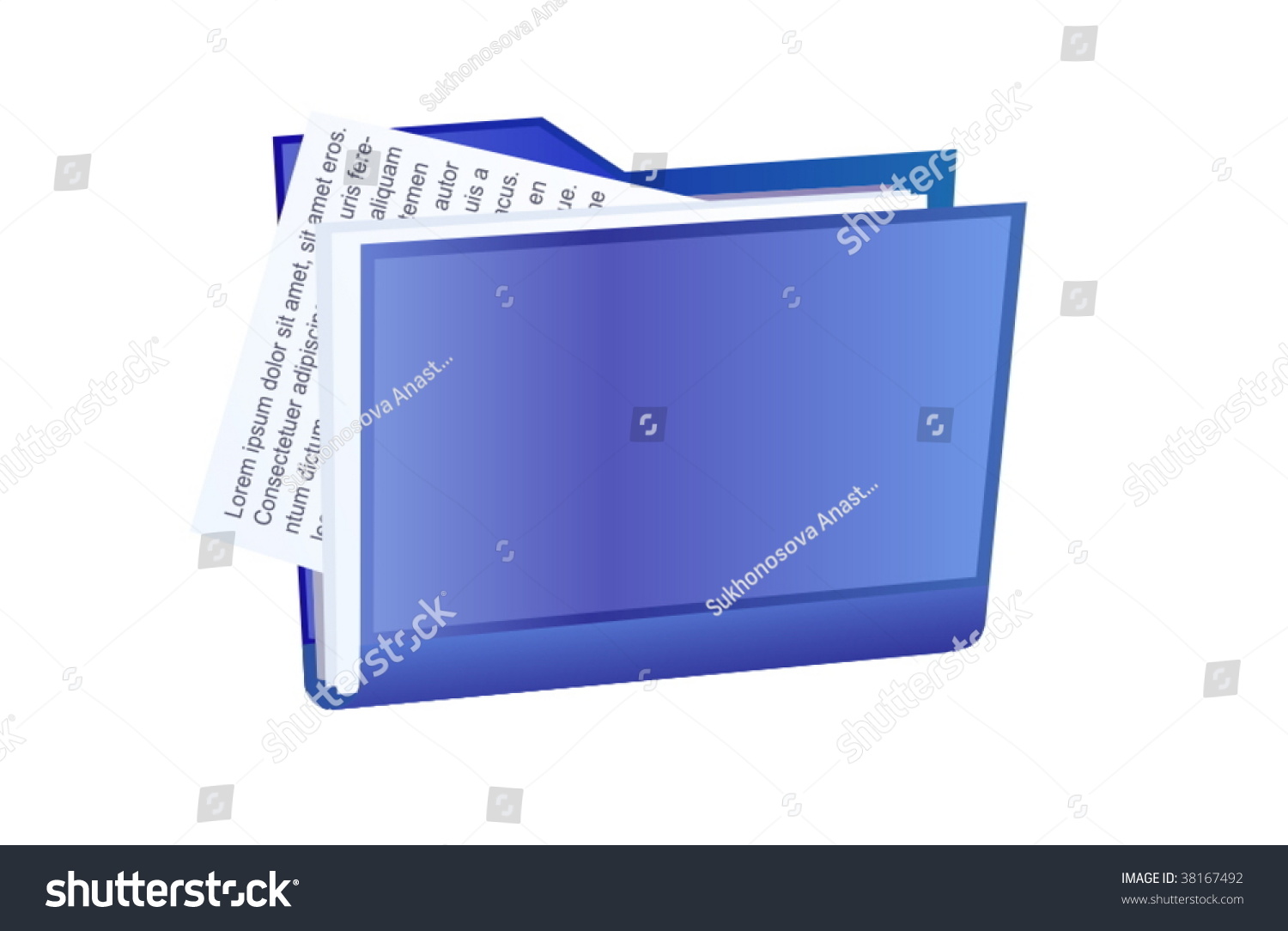 Vector File Folder Stock Vector (royalty Free) 38167492