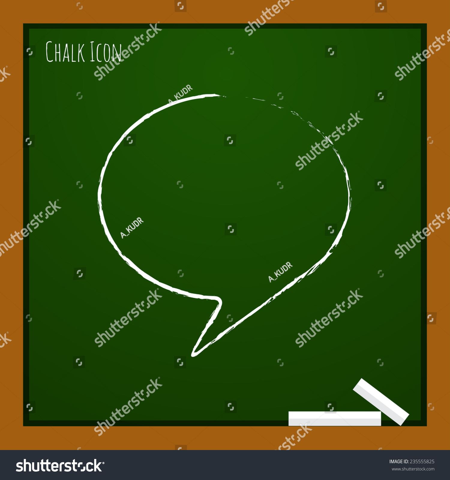 Vector Flat Callout Icon Isolated Outline Stock Vector (Royalty Free ...
