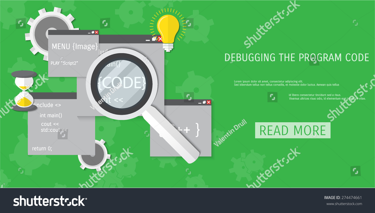 Vector Flat Concept Programming Coding Stock Vector Royalty Free 274474661 Shutterstock