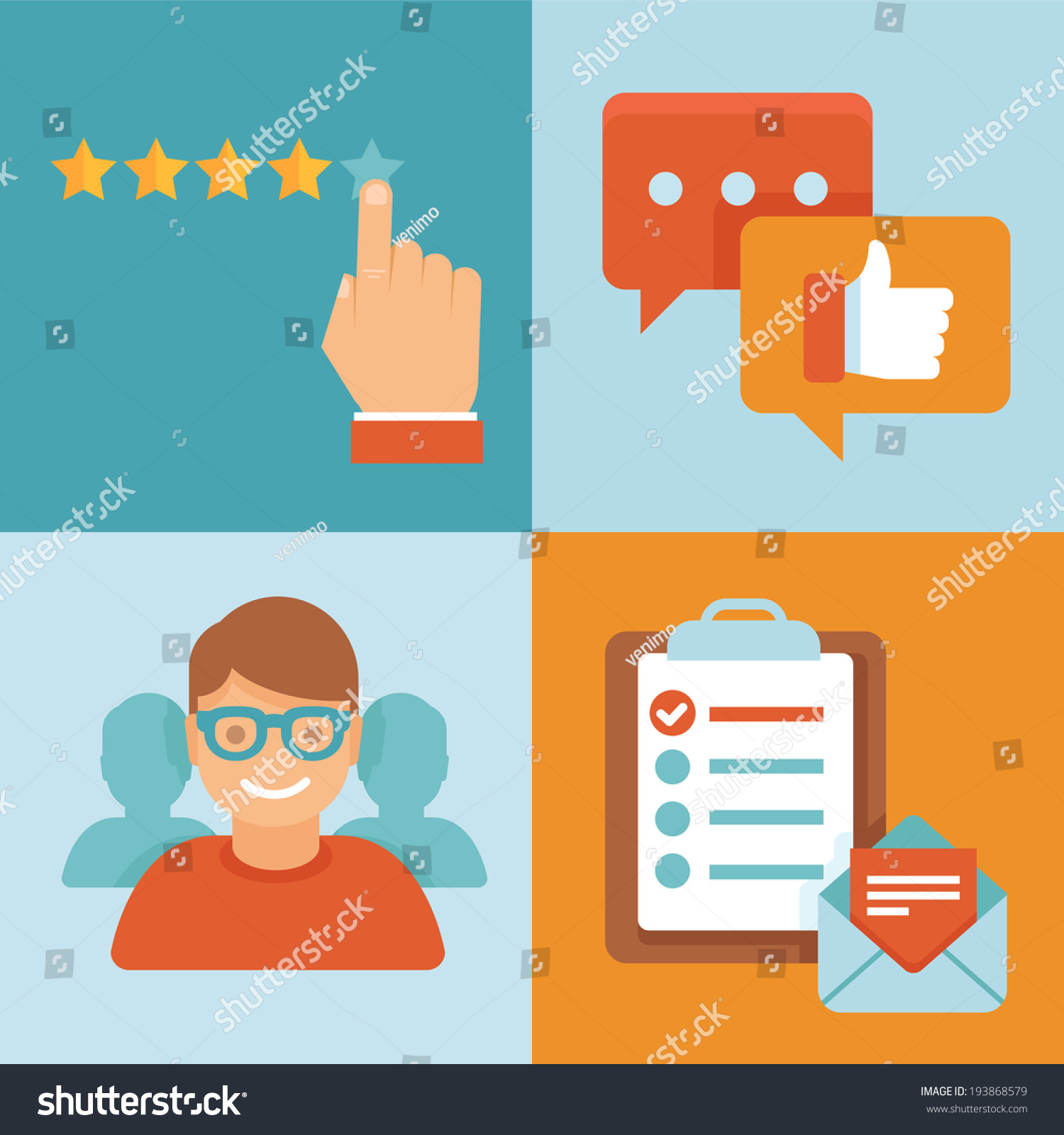 Customer Service Icon Flat