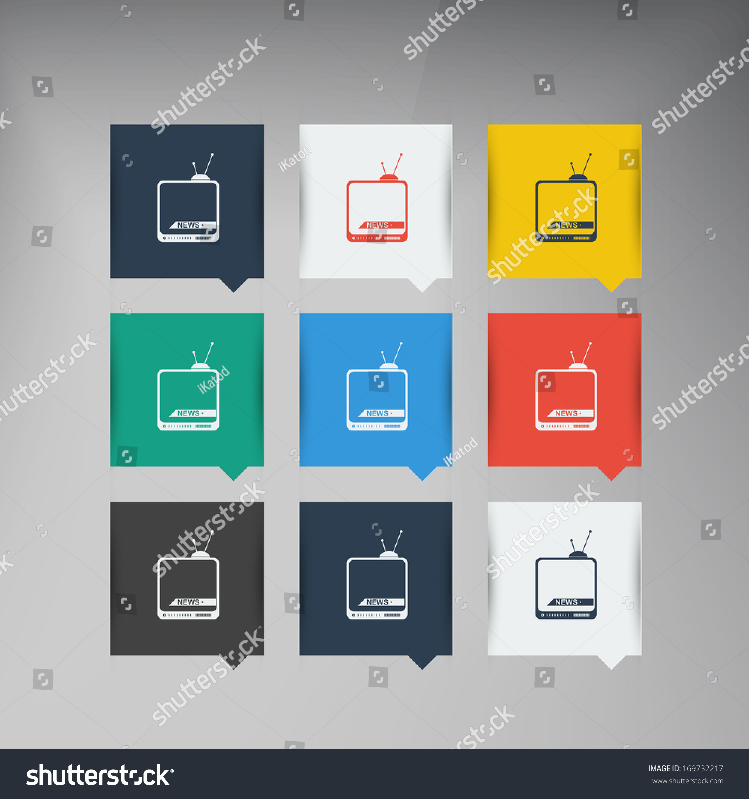 Vector Flat Ui Design Trend Set: vector de stock (libre de regalías ... Vector Flat Ui Design Trend Set: vector de stock (libre de regalías ...