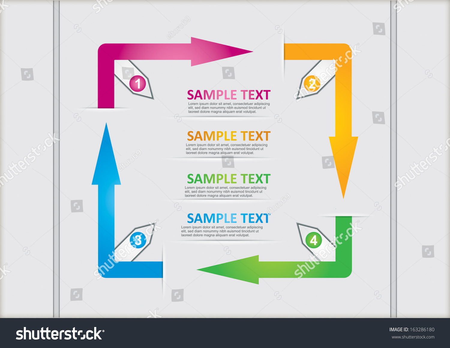 Vector Flow Chart Template Arrows Stock Vector (Royalty Free) 163286180 ... Vector Flow Chart Template Arrows Stock Vector (Royalty Free) 163286180 ...