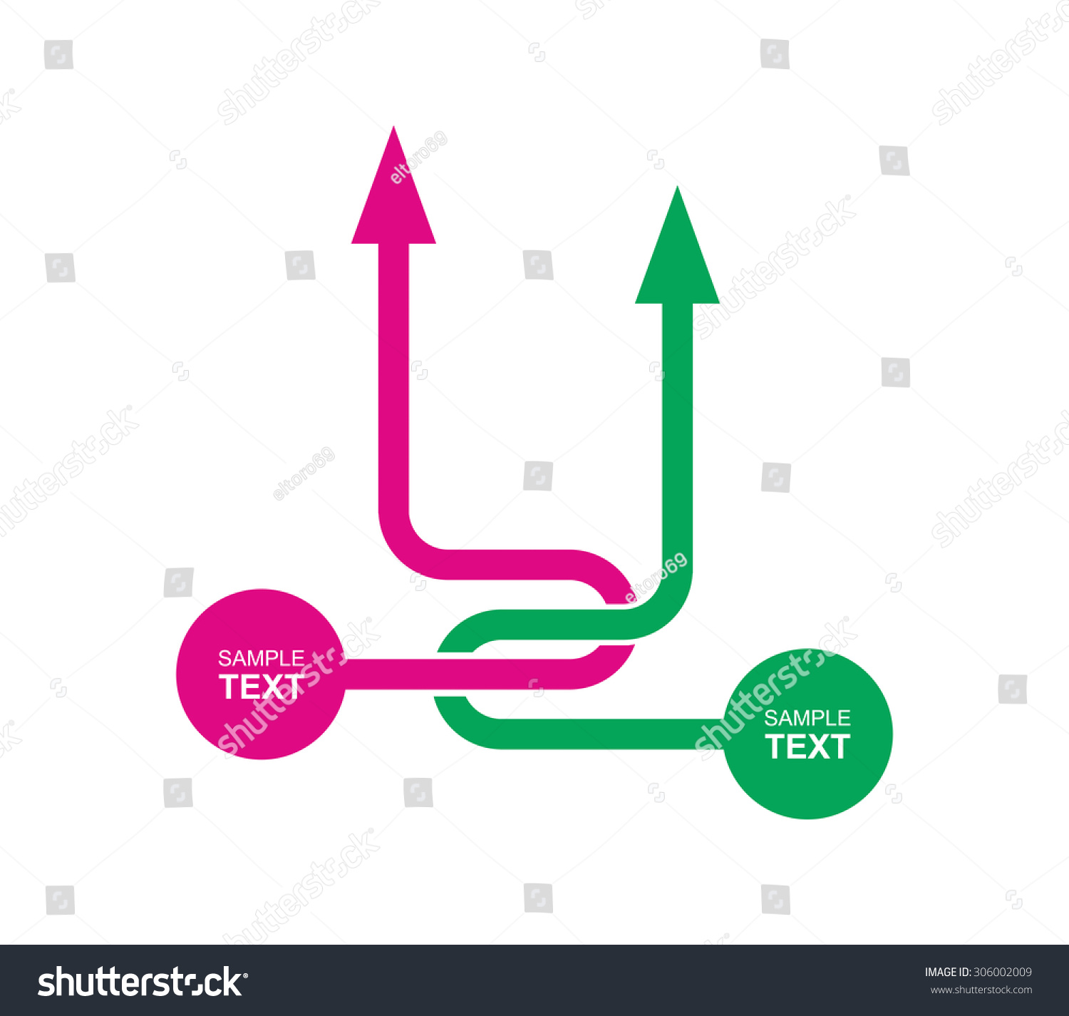 Vector Flow Chart Template Arrows Stock Vector (Royalty Free) 306002009 Vector Flow Chart Template Arrows Stock Vector (Royalty Free) 306002009