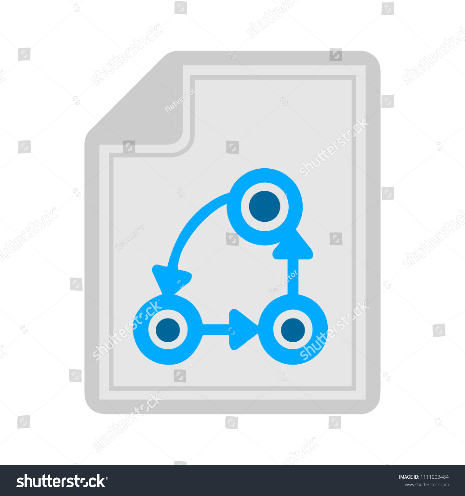Vector Flowchart Document Symbol Information Page: vector de stock ...