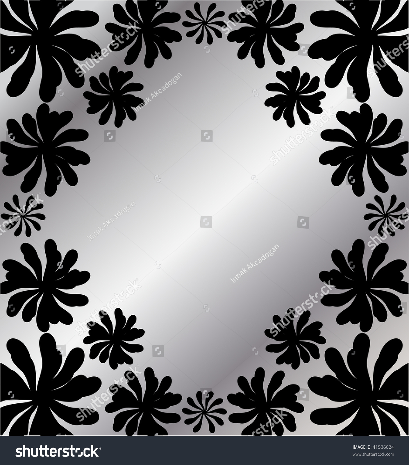 Vector Flower Frame Text Stock Vector (Royalty Free) 41536024 ...