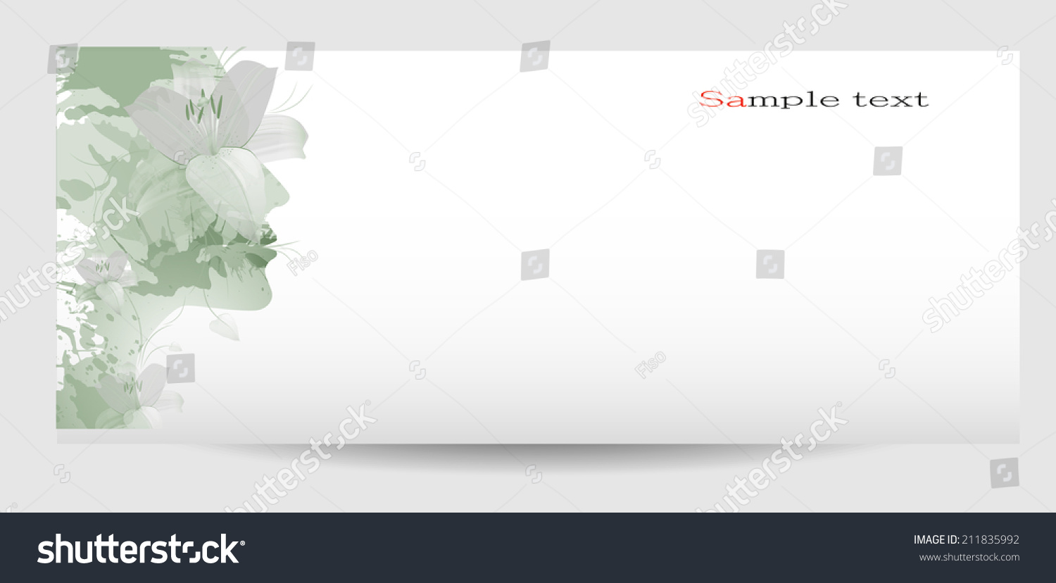 Vector Flower Lily Vector Background Flower Stock Vector (Royalty Free ...