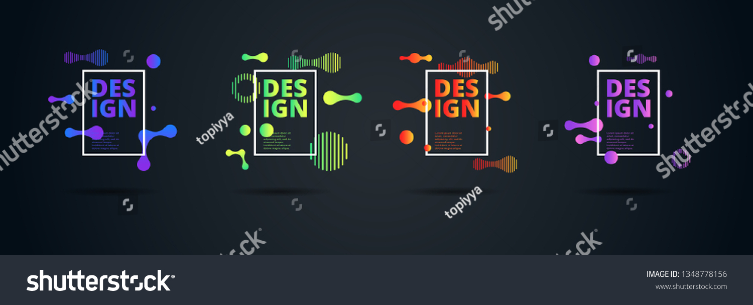 Vector Fluid Text Vector Graphics Hipsters Stock Vector (Royalty Free ...