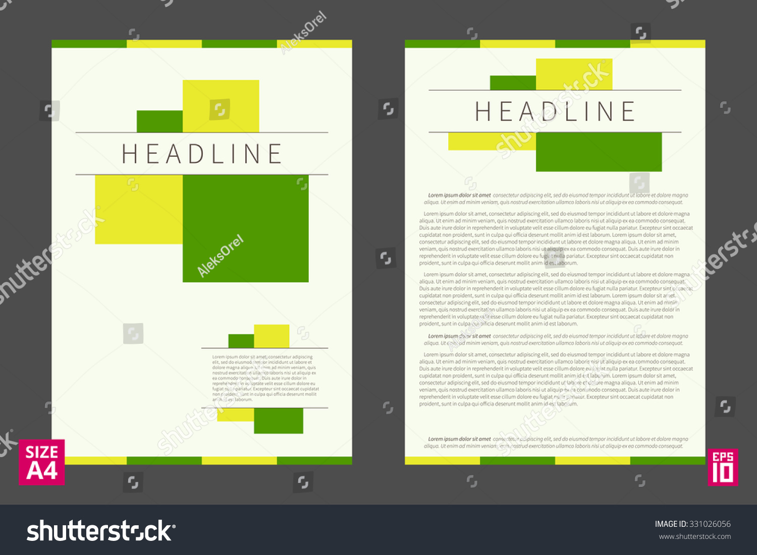 Vector Flyer, Poster, Leaflet, Annual Report Design Template With ...