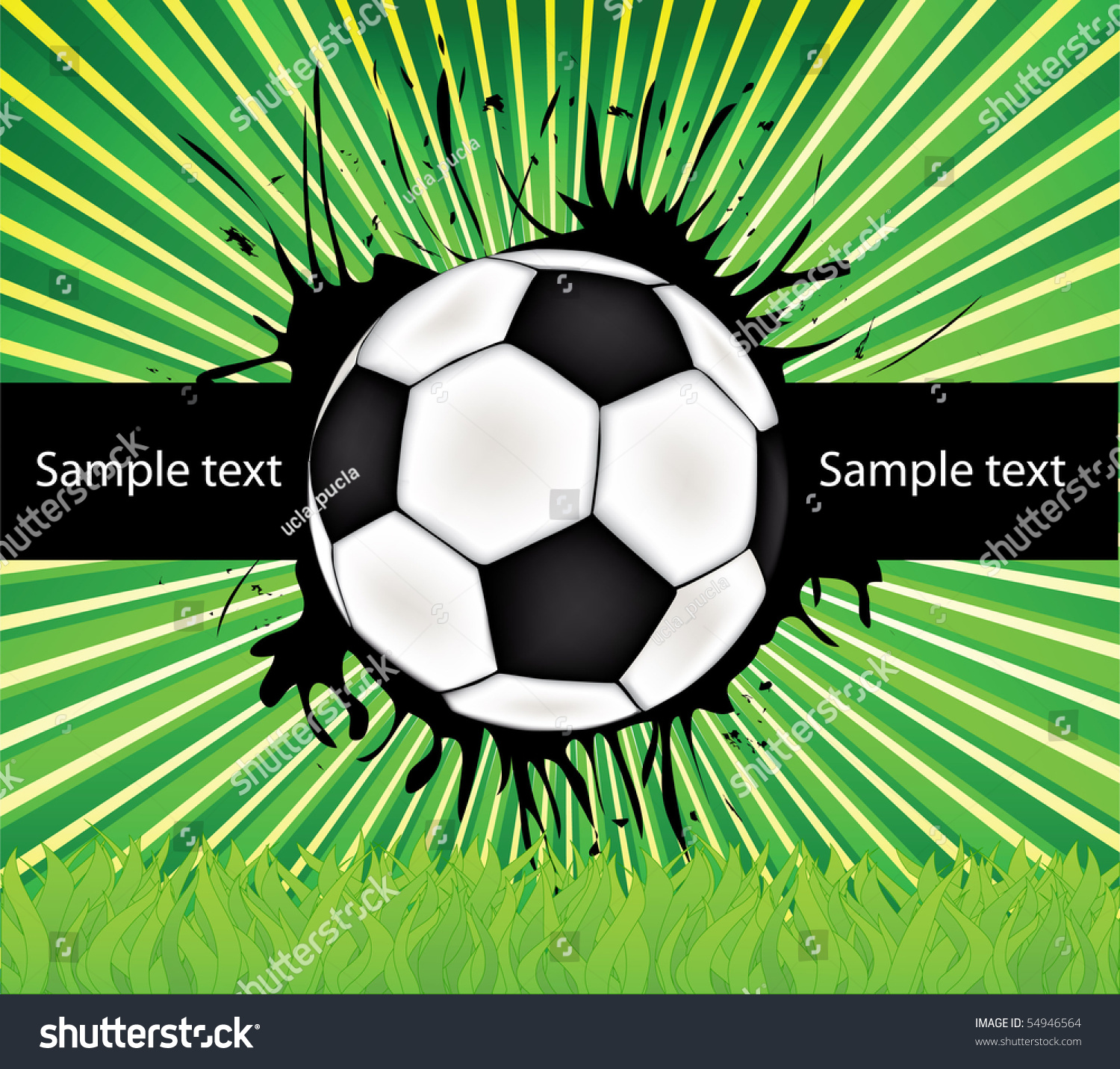Vector Football Background Stock Vector (Royalty Free) 54946564 ...
