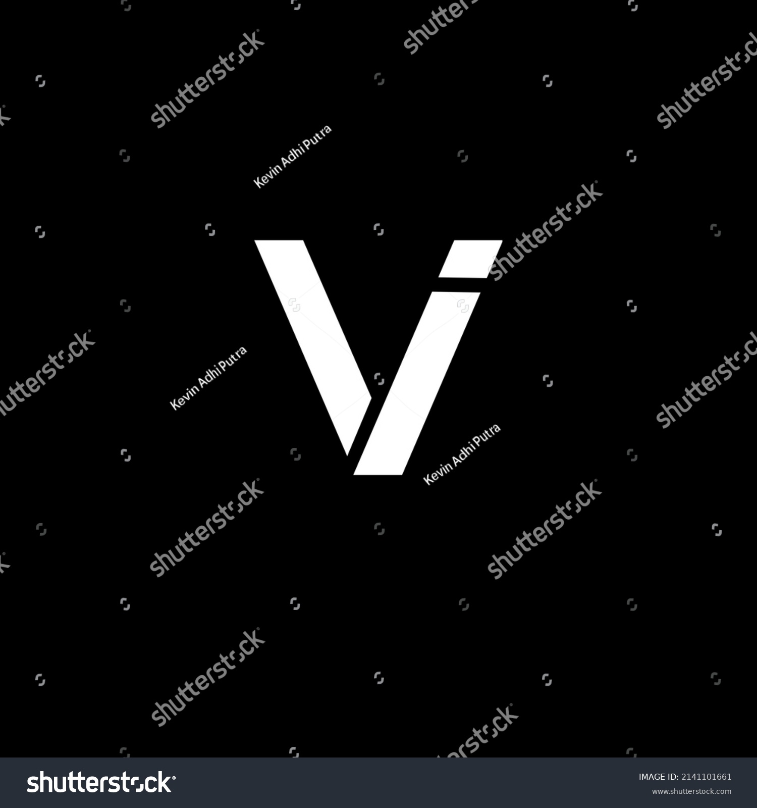 Vector Initials Logo Vi Stock Vector (Royalty Free) 2141101661 ...