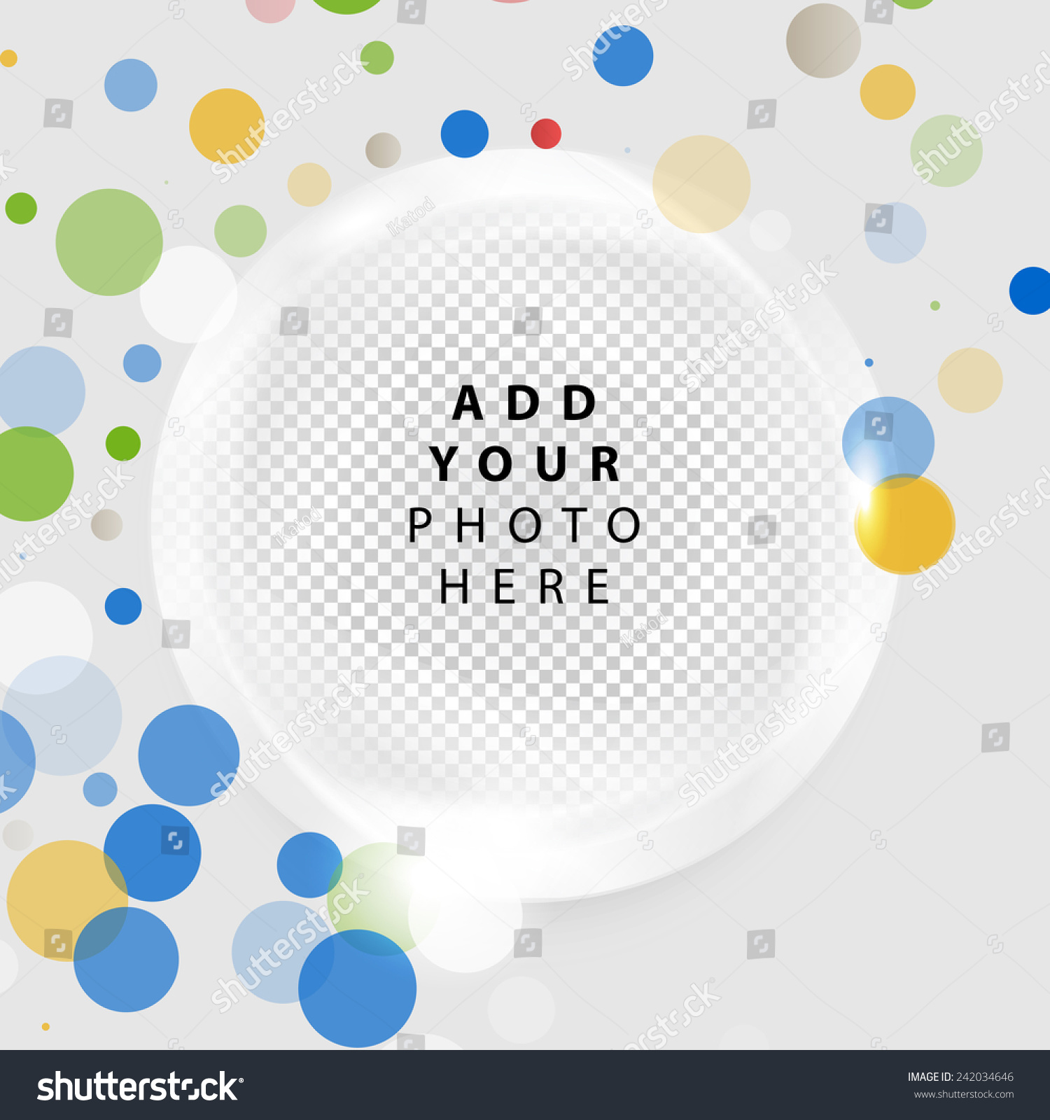 Vector Frame Circle Brochure Design Templates Stock Vector (Royalty ...