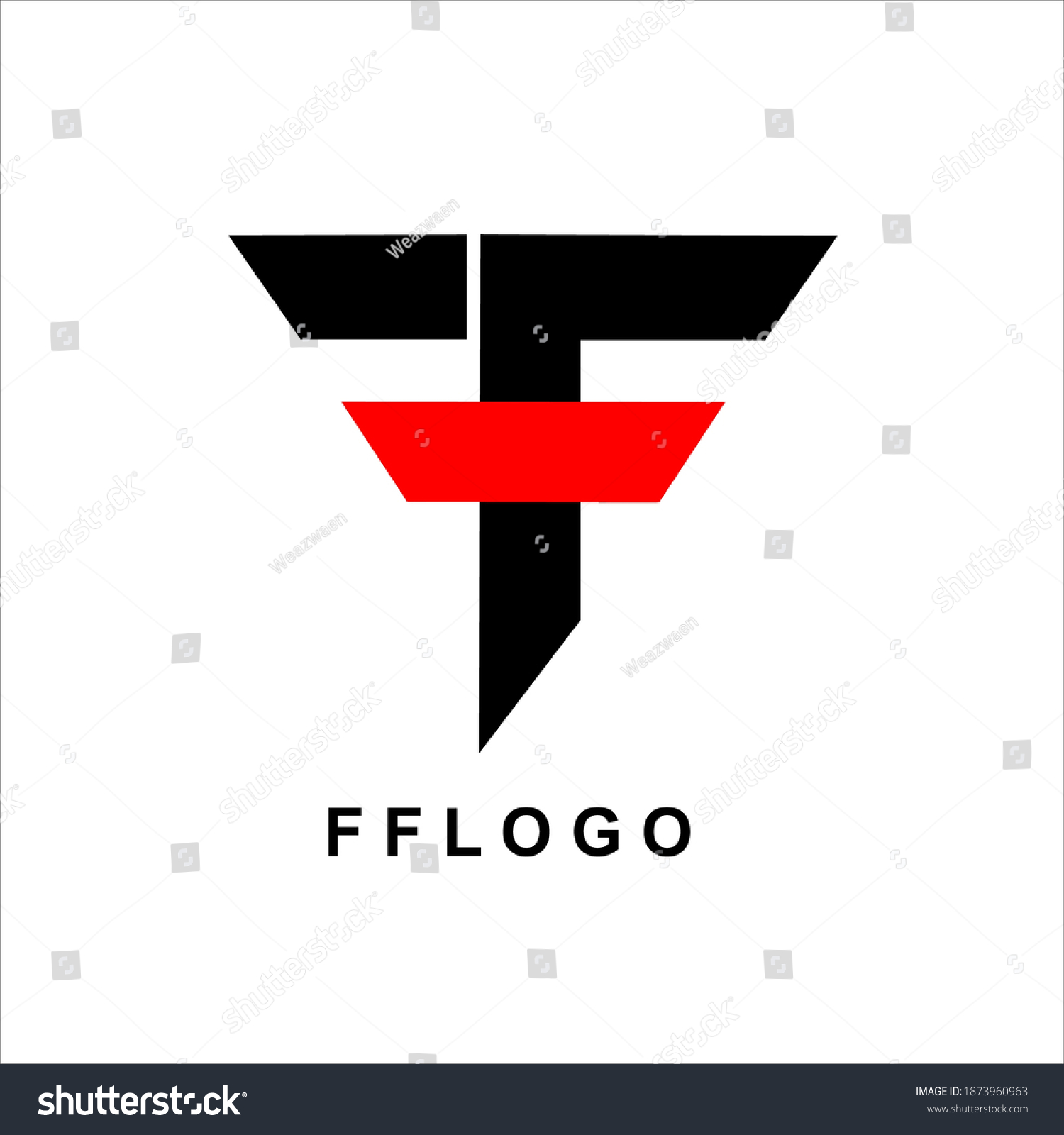 Vector Free Fire Game Logo Ff Stock Vector (Royalty Free) 1873960963
