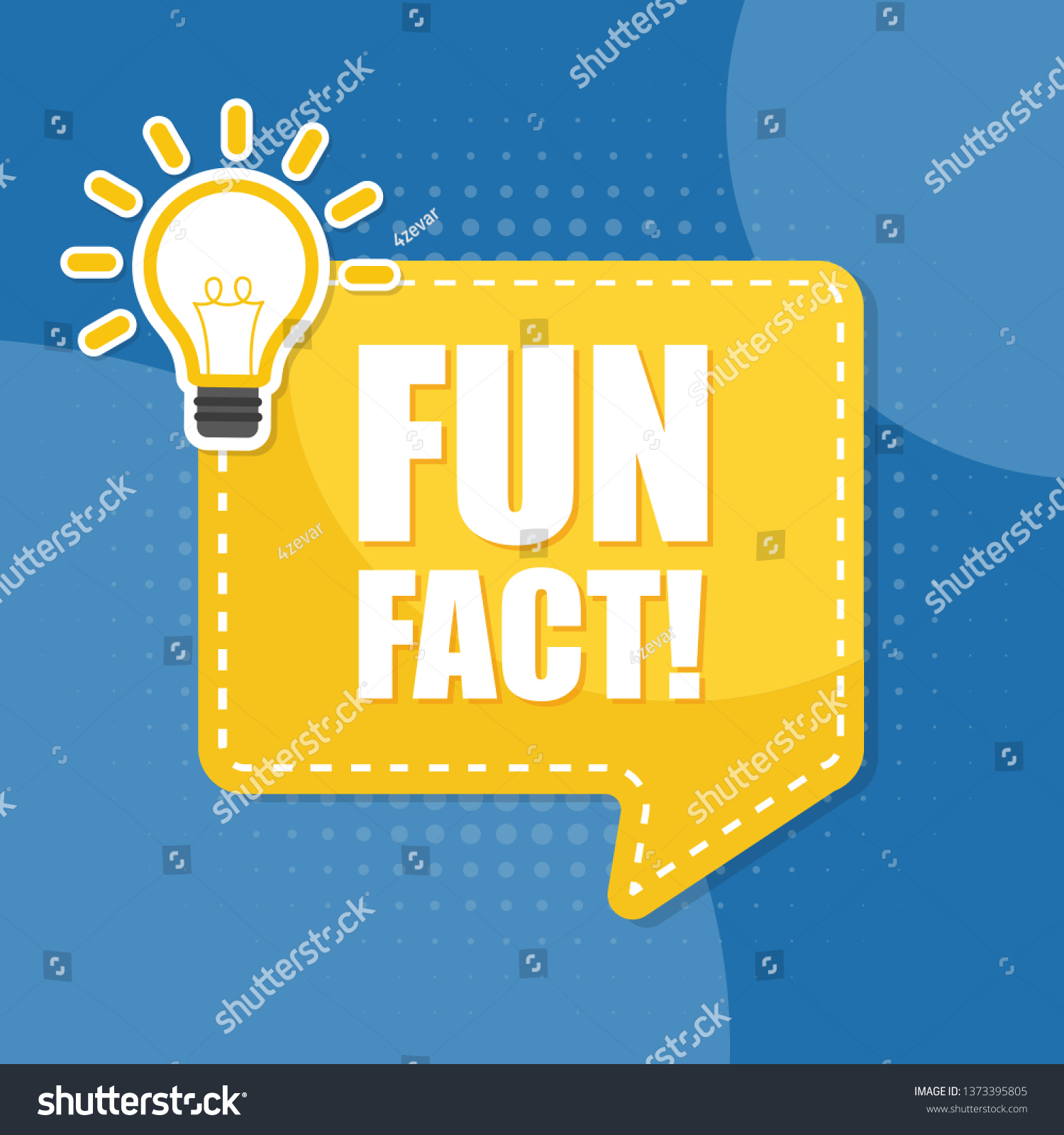 Vector Fun Fact Speech Bubble Illustration: เวกเตอร์สต็อก (ปลอดค่า ...