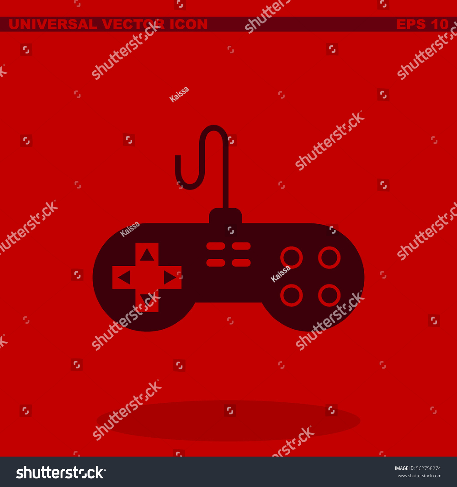 Vector Game Pad Icon Stock Vector (Royalty Free) 562758274 | Shutterstock