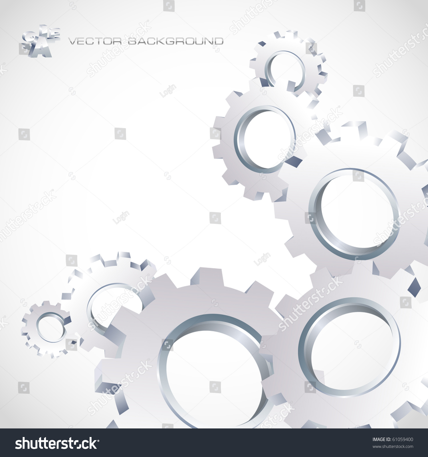 Vector Gear Background Abstract Illustration Stock Vector (Royalty Free ...