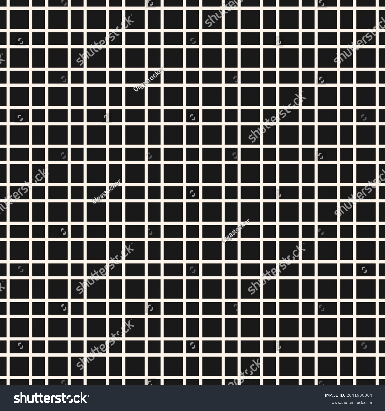 Vector Geometric Pattern Black White Grid Stock Vector (Royalty Free ...