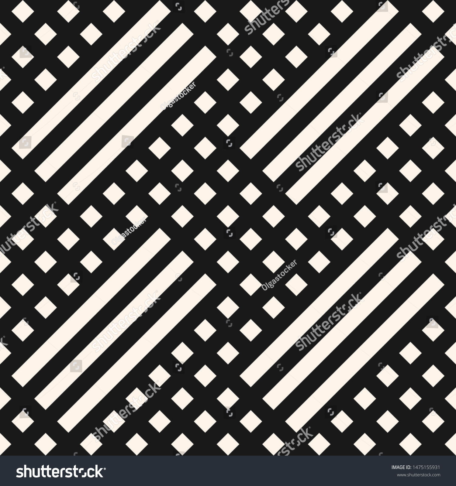Vector Geometric Seamless Pattern Modern Texture Stock Vector (Royalty ...