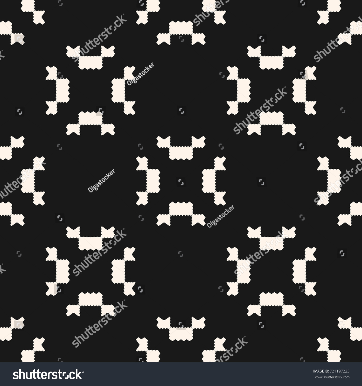 Vector Geometric Seamless Pattern Ornamental Tribal Stock Vector ...