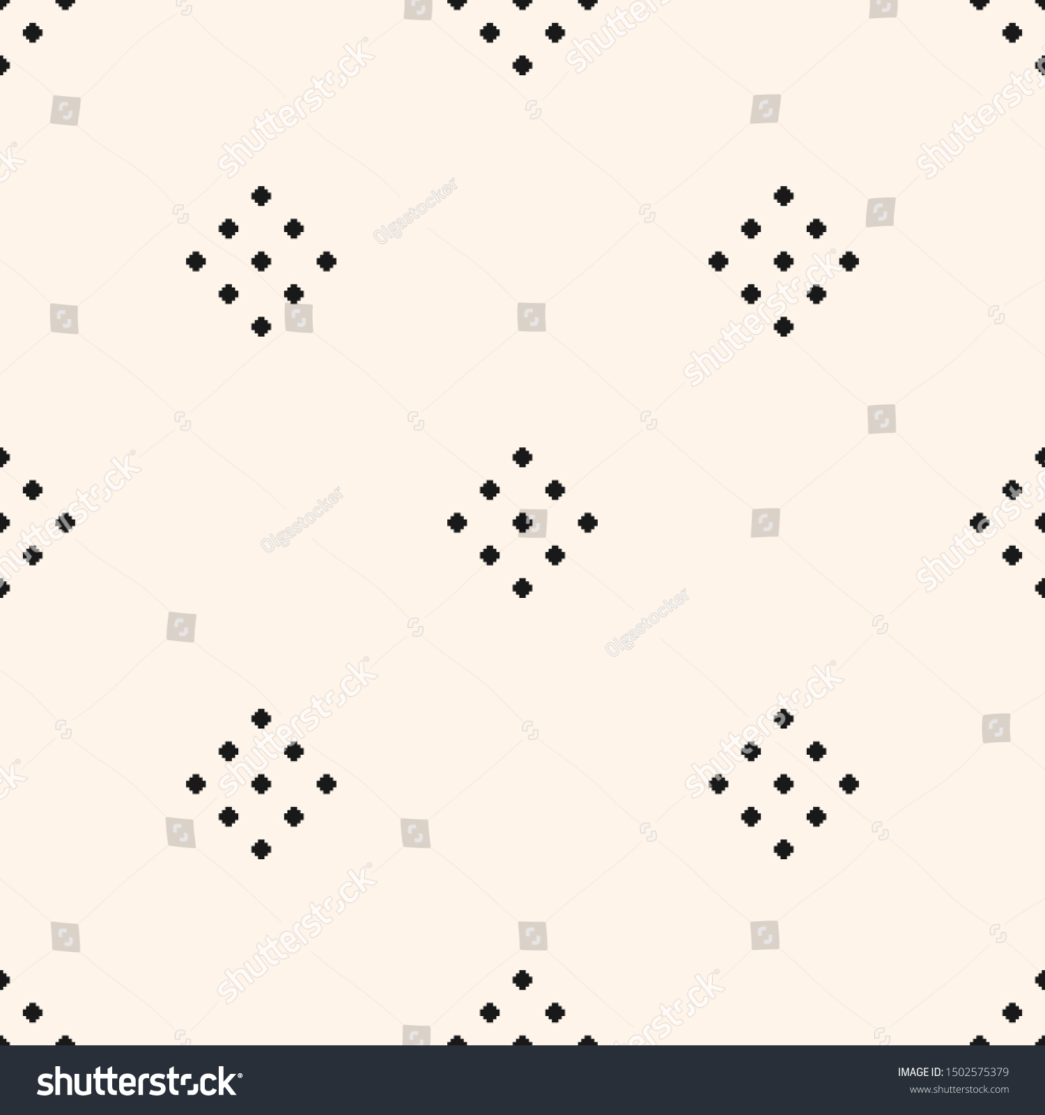 Vector Geometric Texture Small Diamond Shapes Stock Vector (Royalty ...