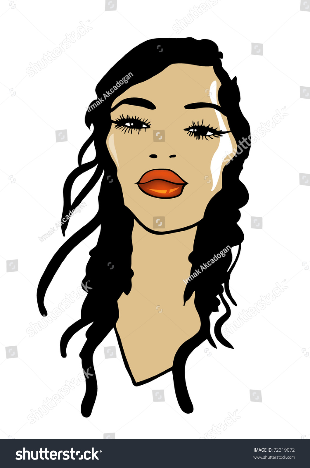 Vector Girl Illustration Stock Vector (Royalty Free) 72319072 ...