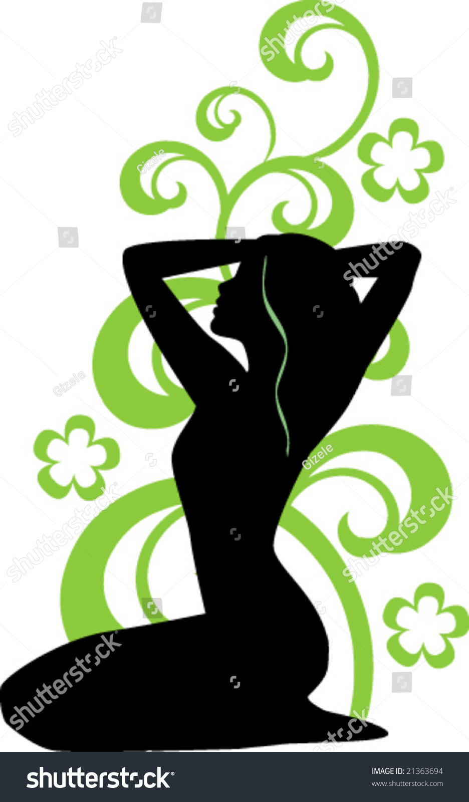 Vector Girl Symbol: vector de stock (libre de regalías) 21363694 ...