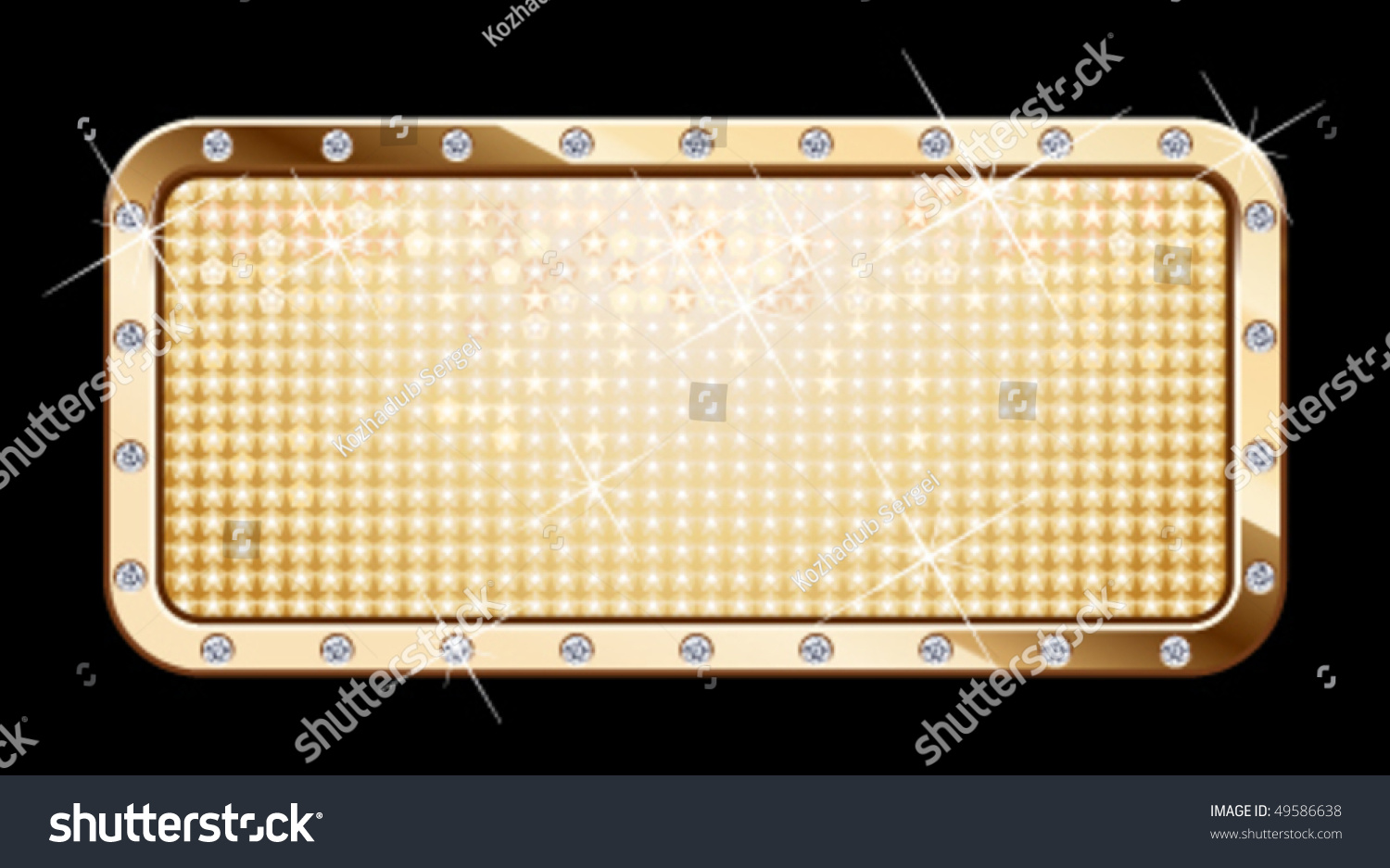 Vector Glamour Frame Design Stock Vector (Royalty Free) 49586638