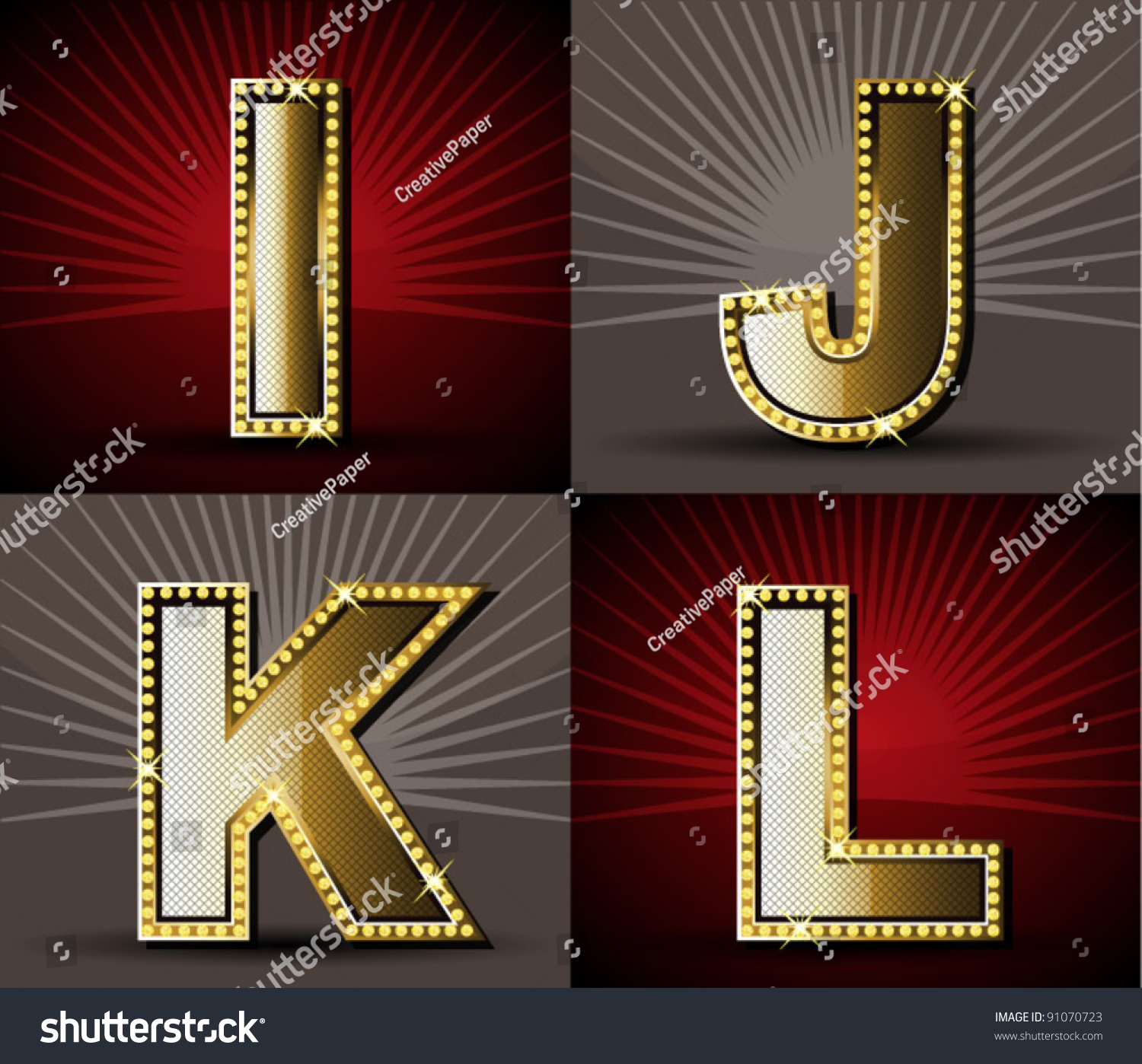 Vector Gold Alphabet Diamond Stock Vector (Royalty Free) 91070723 ...