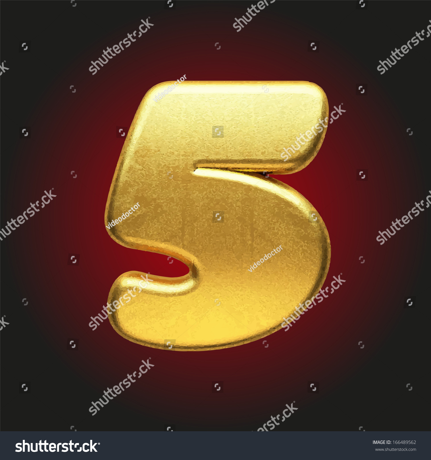 Vector Golden Letter Stock Vector (Royalty Free) 166489562 | Shutterstock
