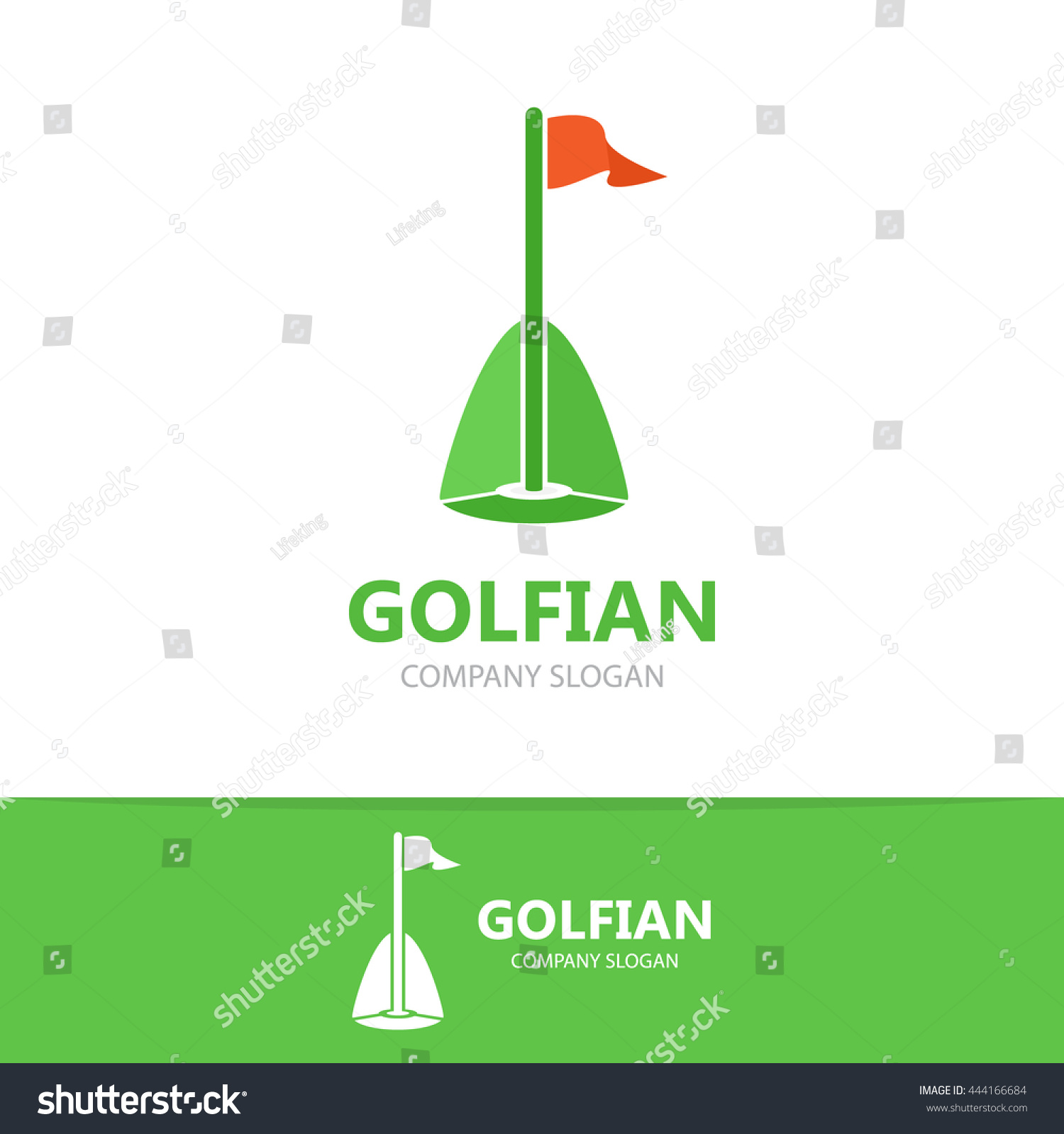 Vector Golf Club Logo Template Stock Vector (Royalty Free) 444166684 ...