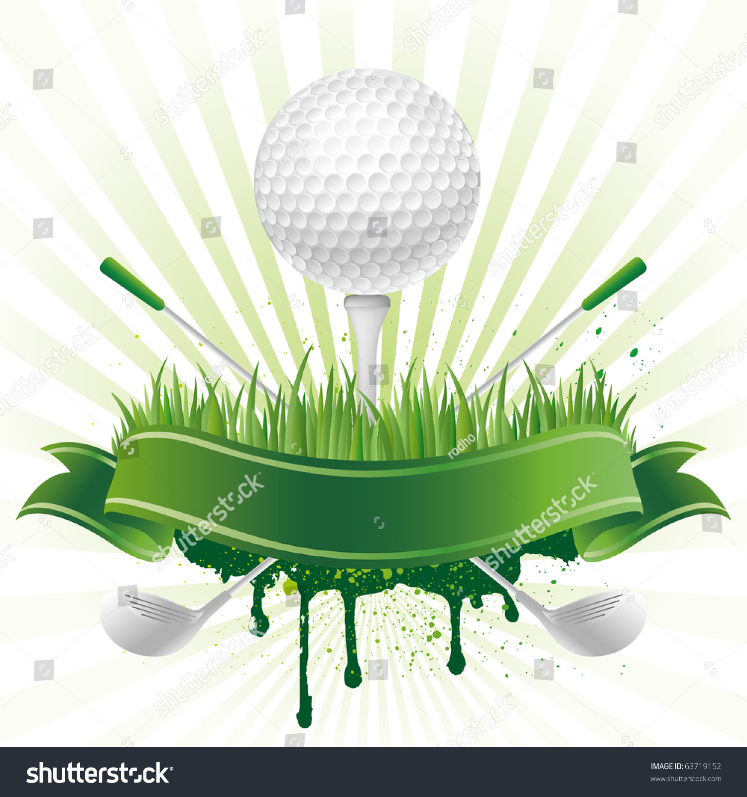 Vector Golf Sport Design Element Stock Vector (Royalty Free) 63719152