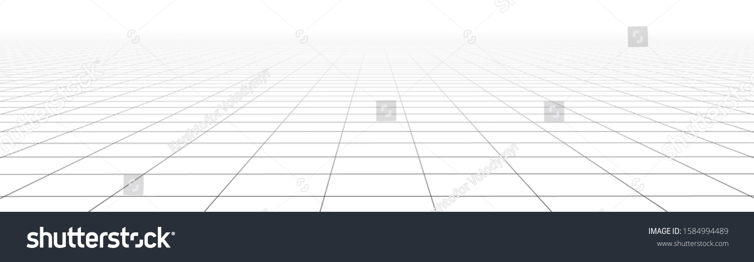Vector Gradient Perspective Grid Detailed Lines Stock Vector (Royalty ...