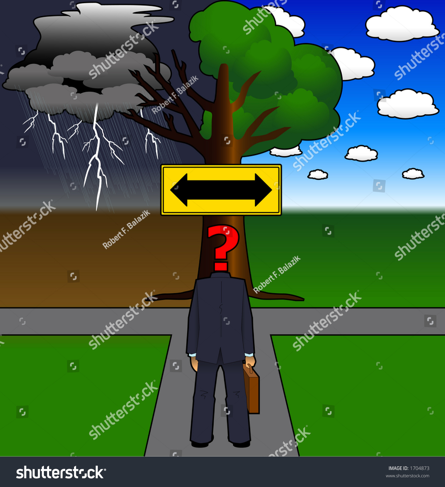 Vector Graphic Depicting Concept Decision Making: เวกเตอร์สต็อก (ปลอด ...