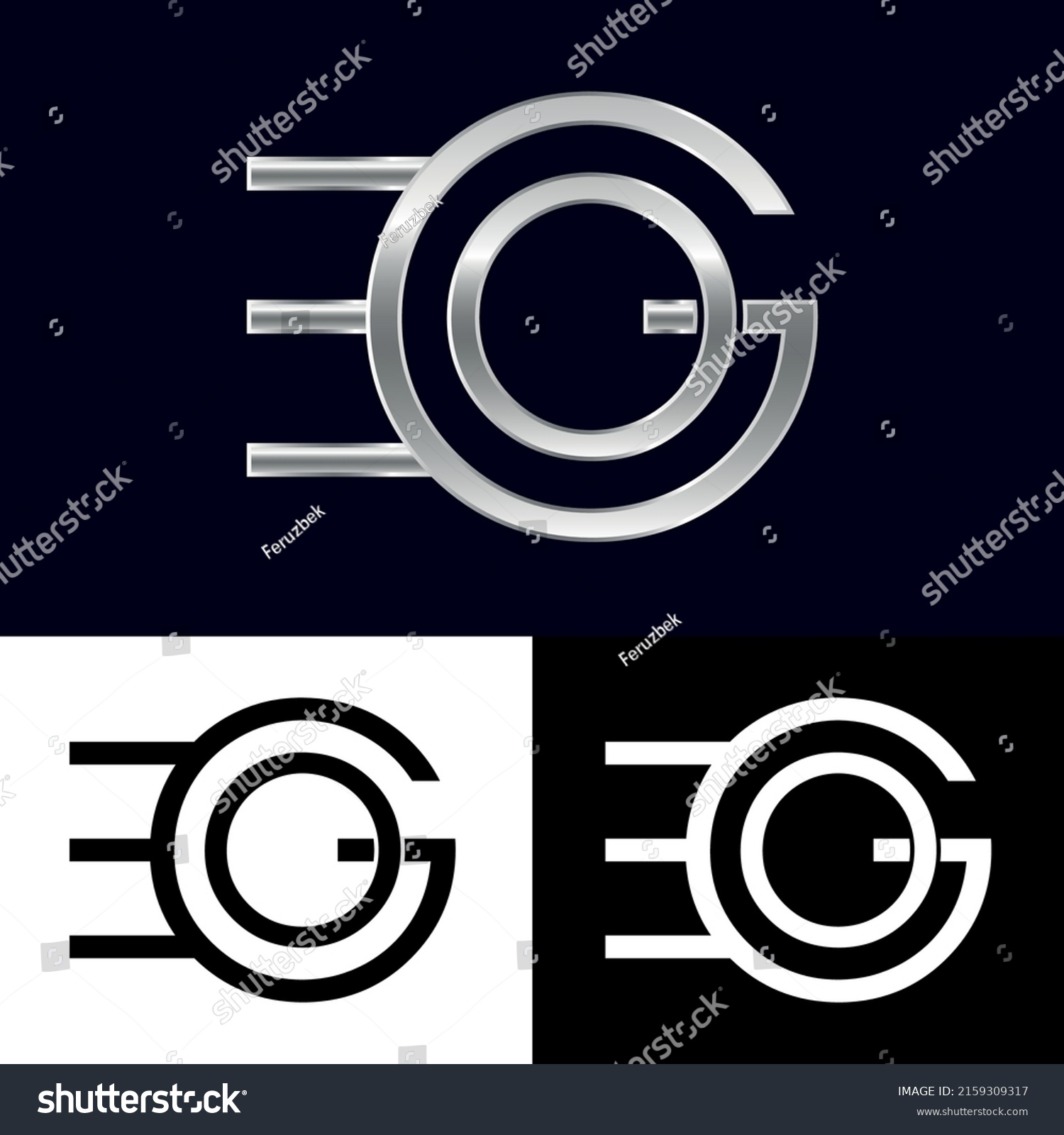 Vector Graphic Design Element Ego Letter Stock Vector (Royalty Free ...