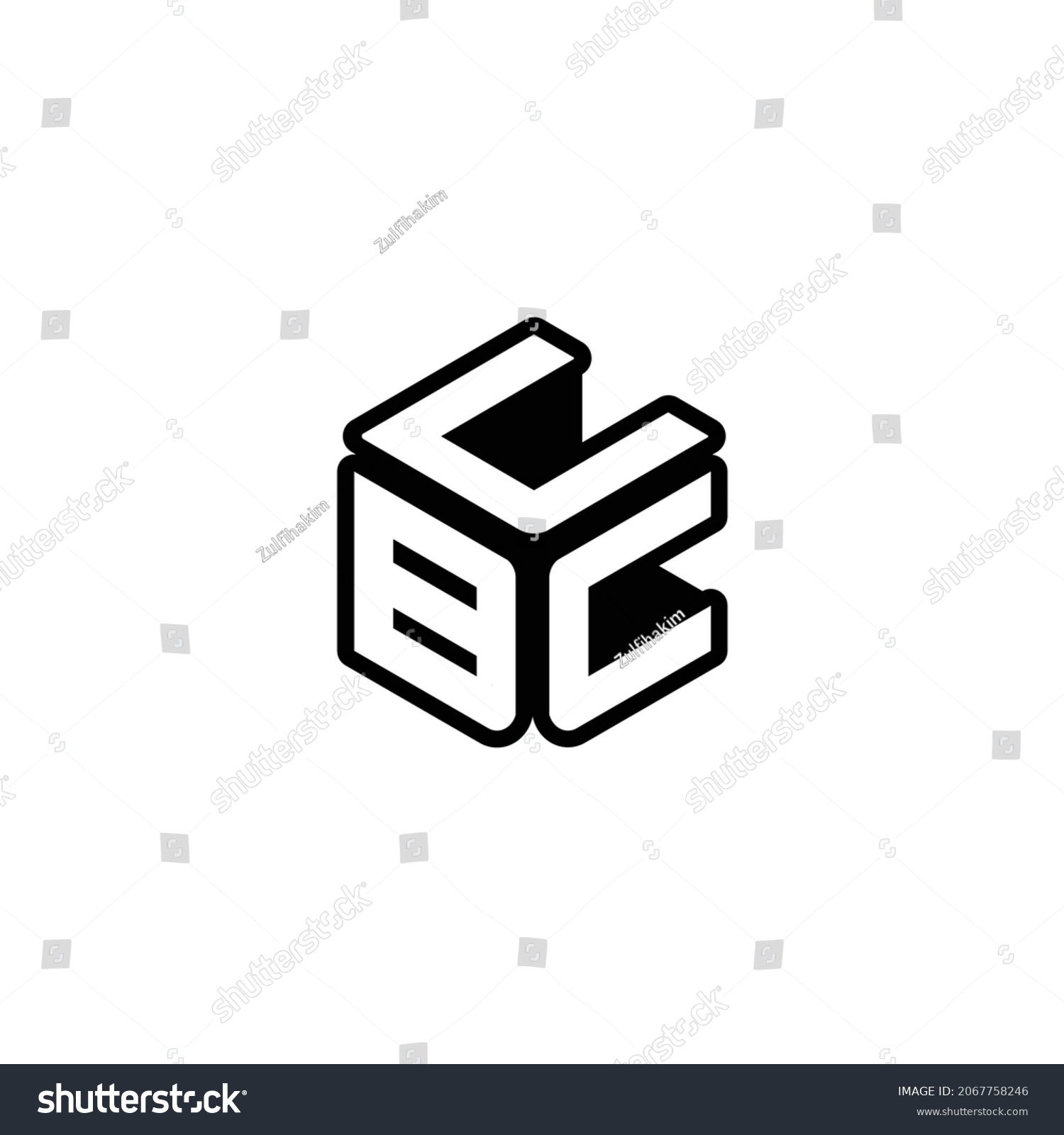 Vector Graphic Initials Letter Bcc Logo Stock Vector (Royalty Free ...