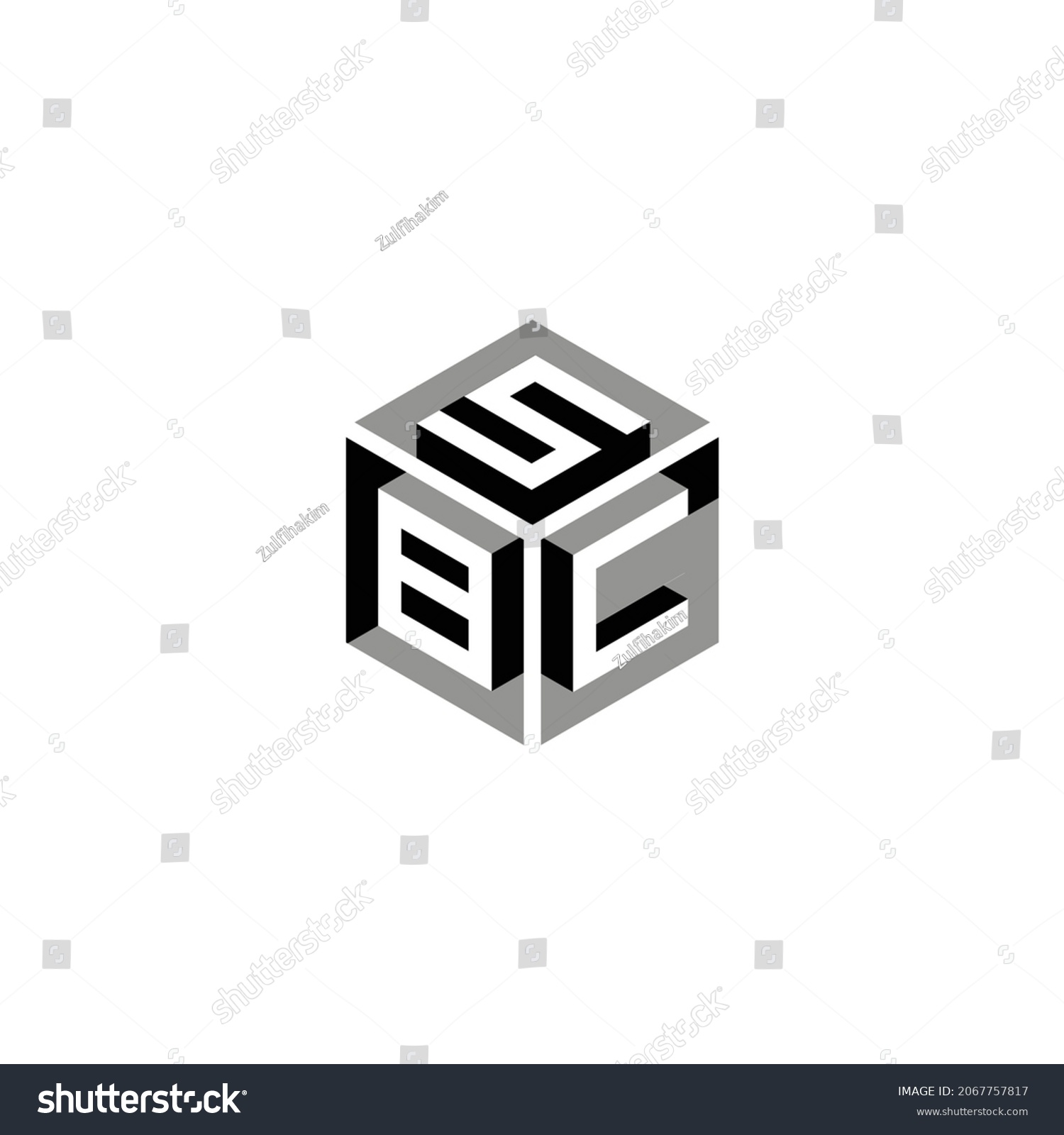 Vector Graphic Initials Letter Bcs Logo Stock Vector (Royalty Free ...