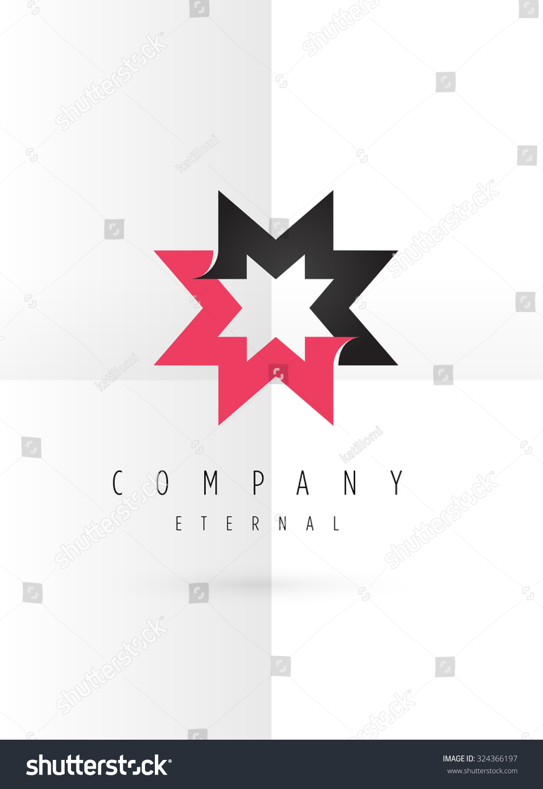 Vector Graphic Symbol Stylized Star Stock Vector (Royalty Free ...