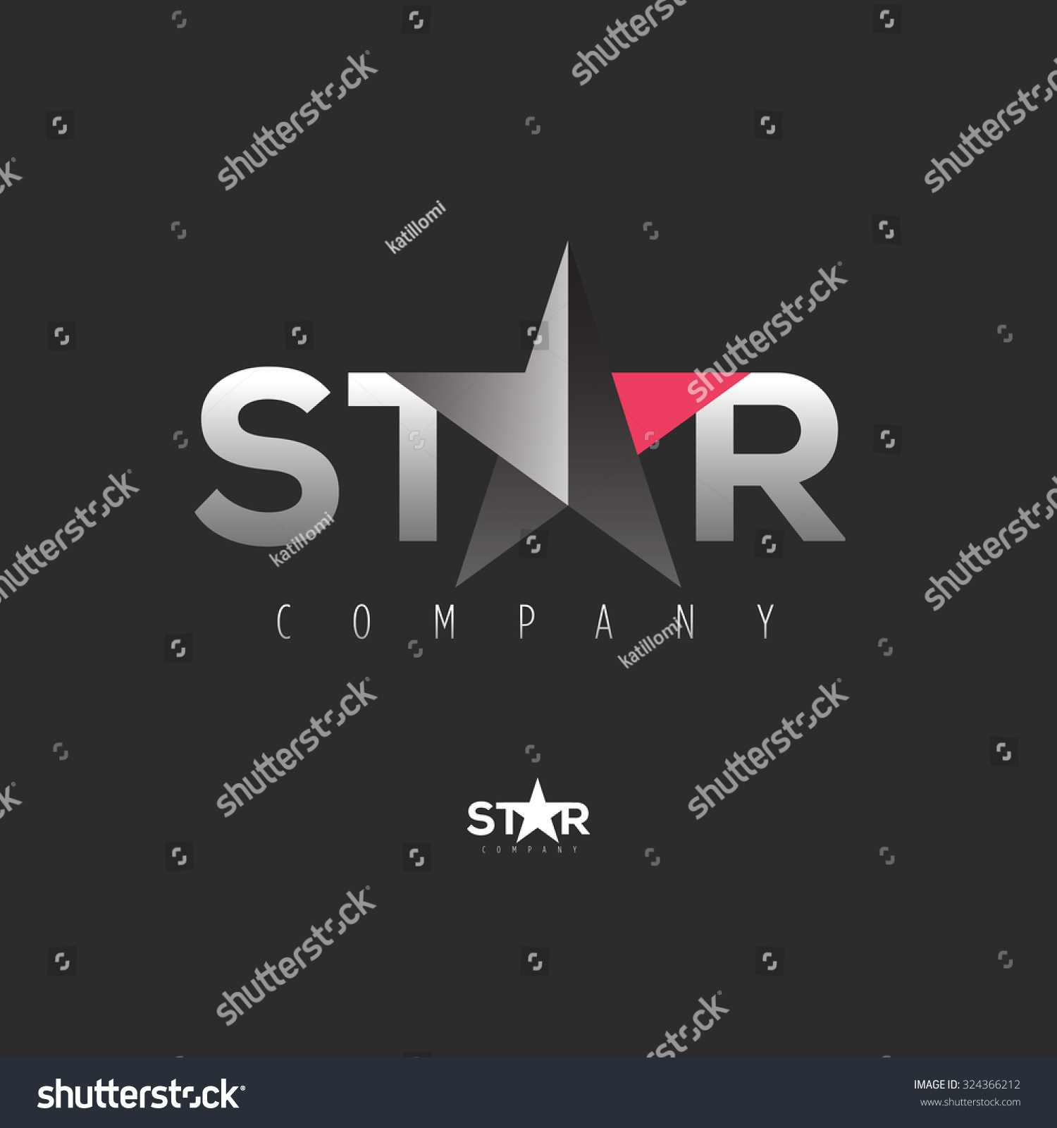 Vector Graphic Symbol Stylized Star Stock Vector (Royalty Free) 324366212