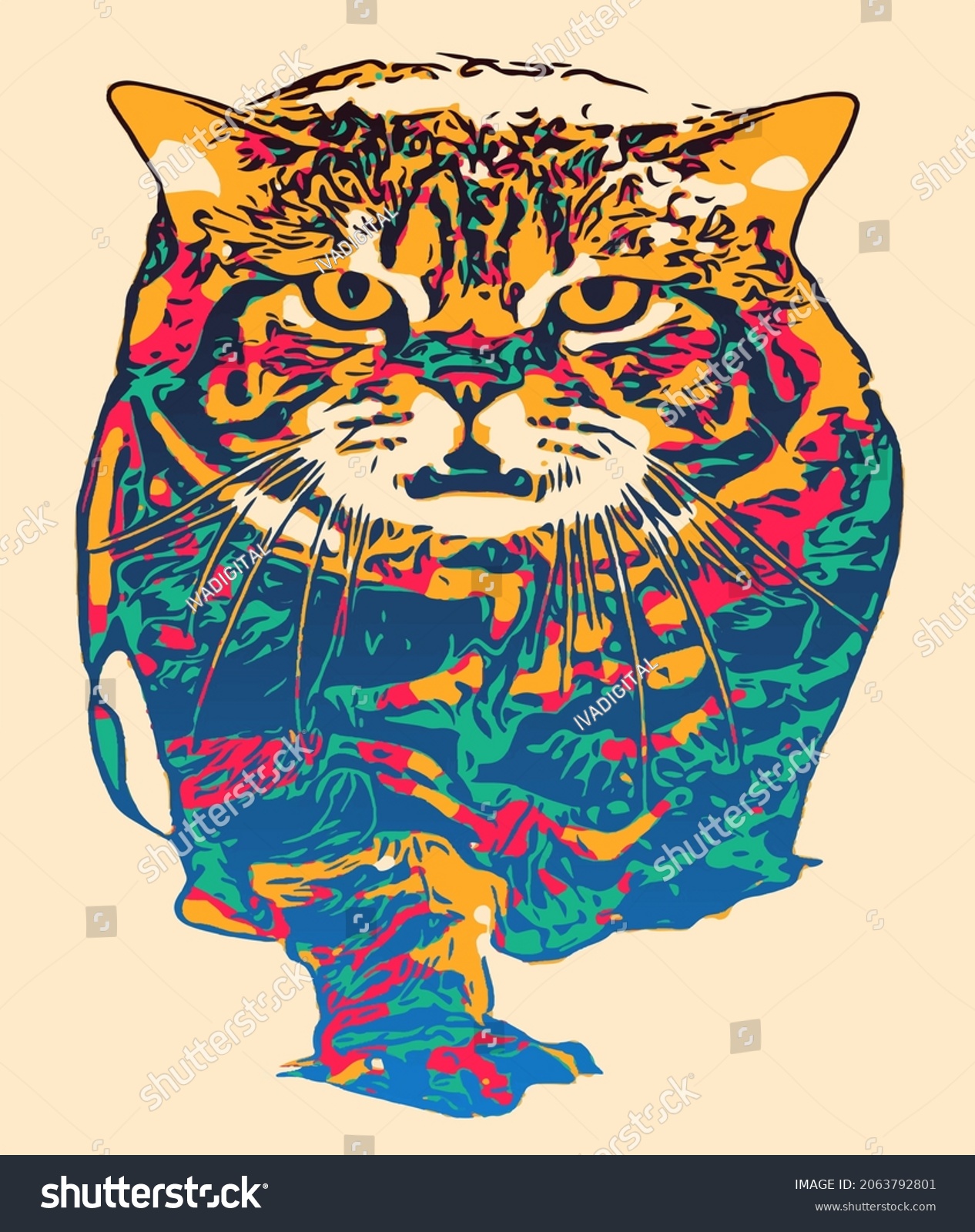 Vector Graphics Depicting British Cat it Stock Vector (Royalty Free ...