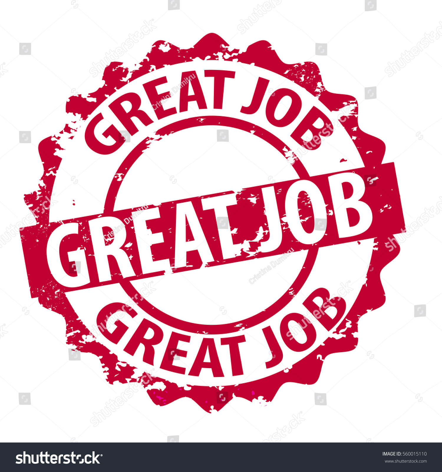Vector Great Job Stamp Stock Vector (Royalty Free) 560015110