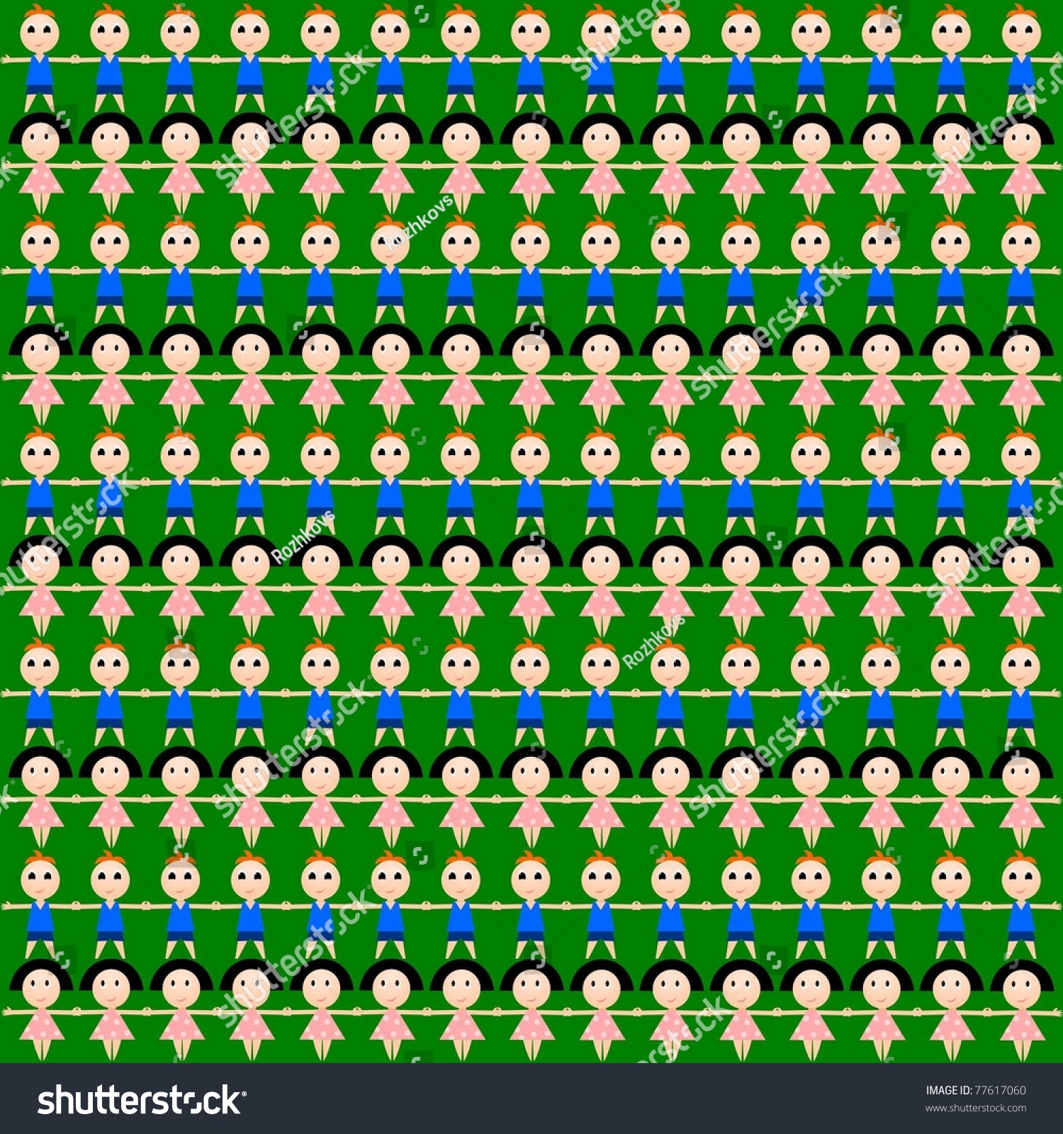 Vector Green Background Children Stock Vector (Royalty Free) 77617060 ...