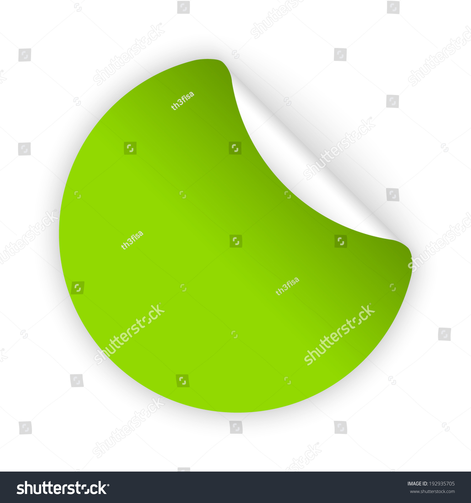 Vector Green Blank Template Sticker Light: vector de stock (libre de ...