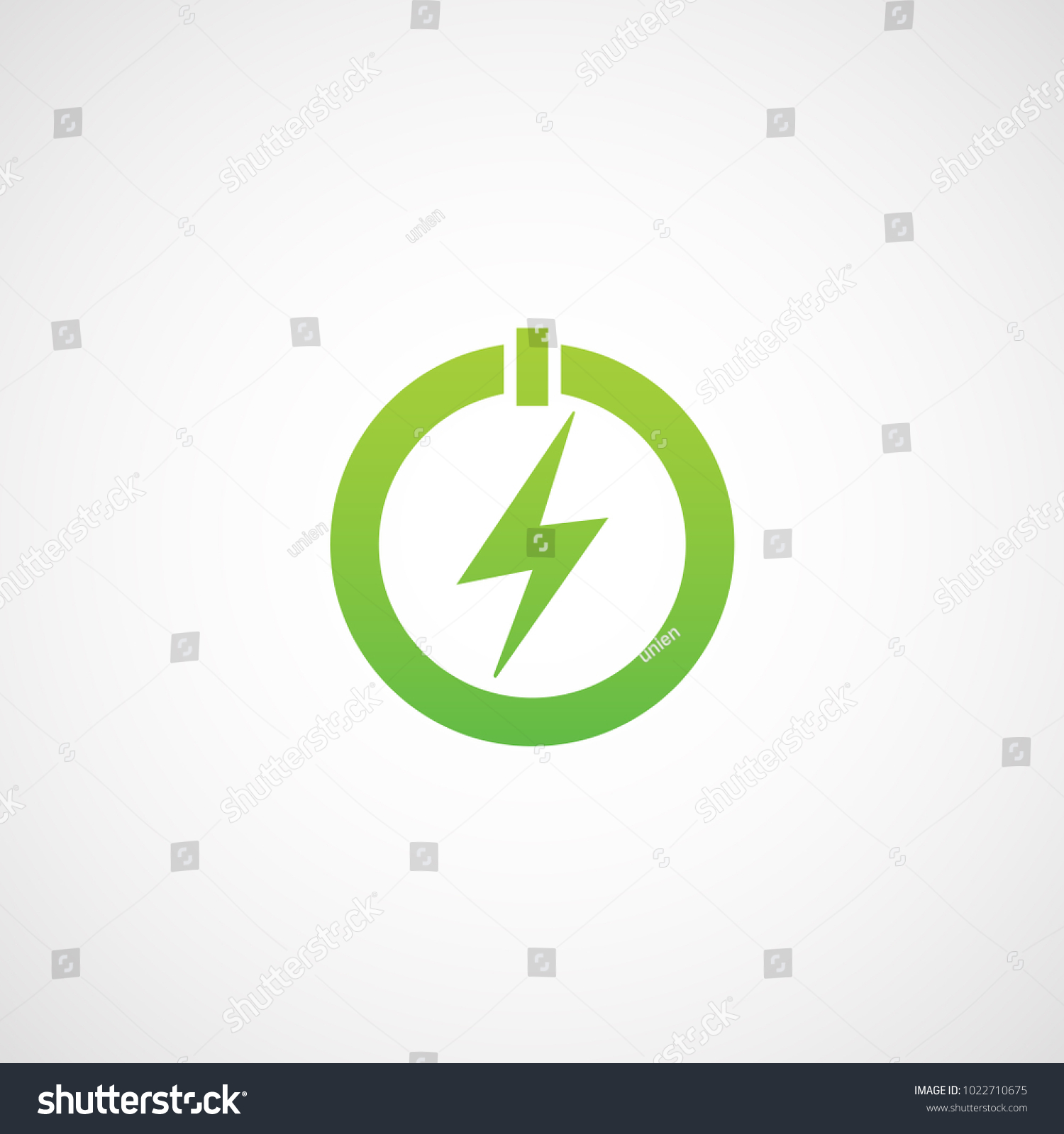 Vector Green Power Button Logo: vector de stock (libre de regalías ...