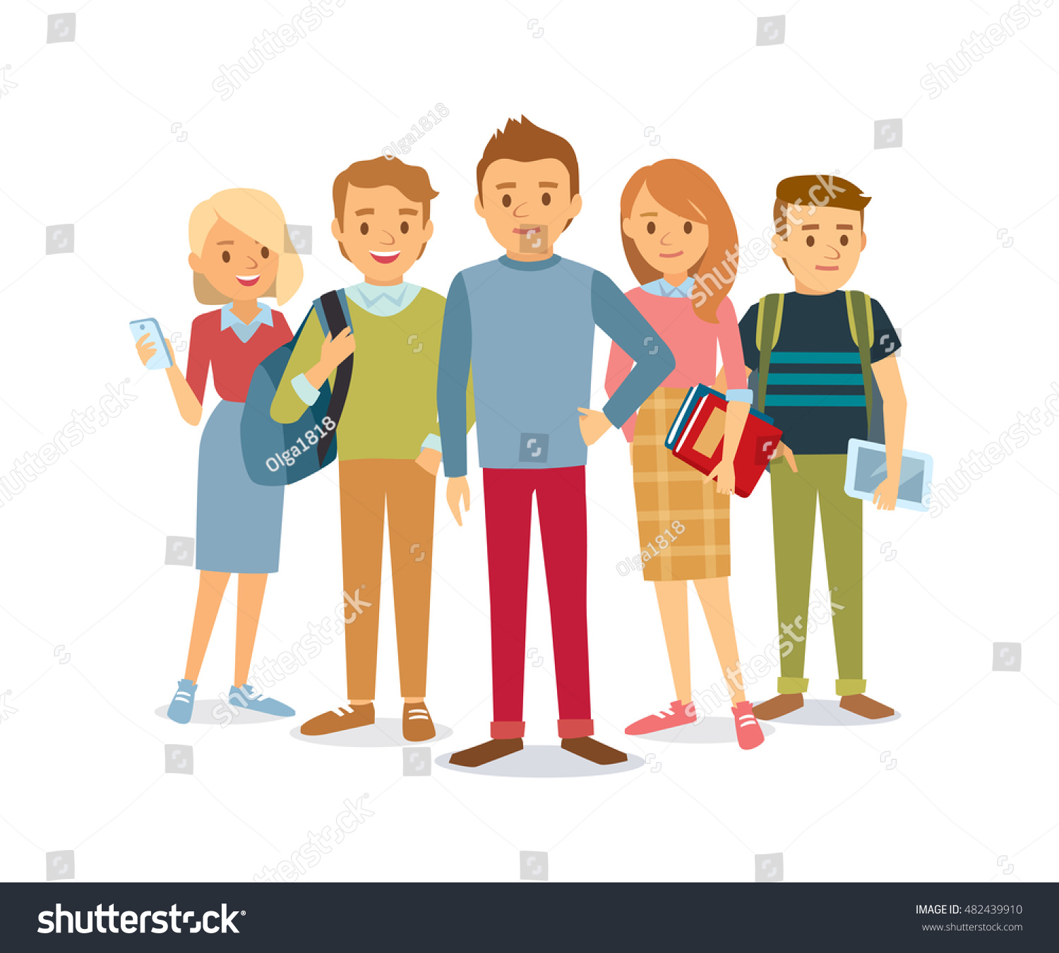 Group Of Students Clipart