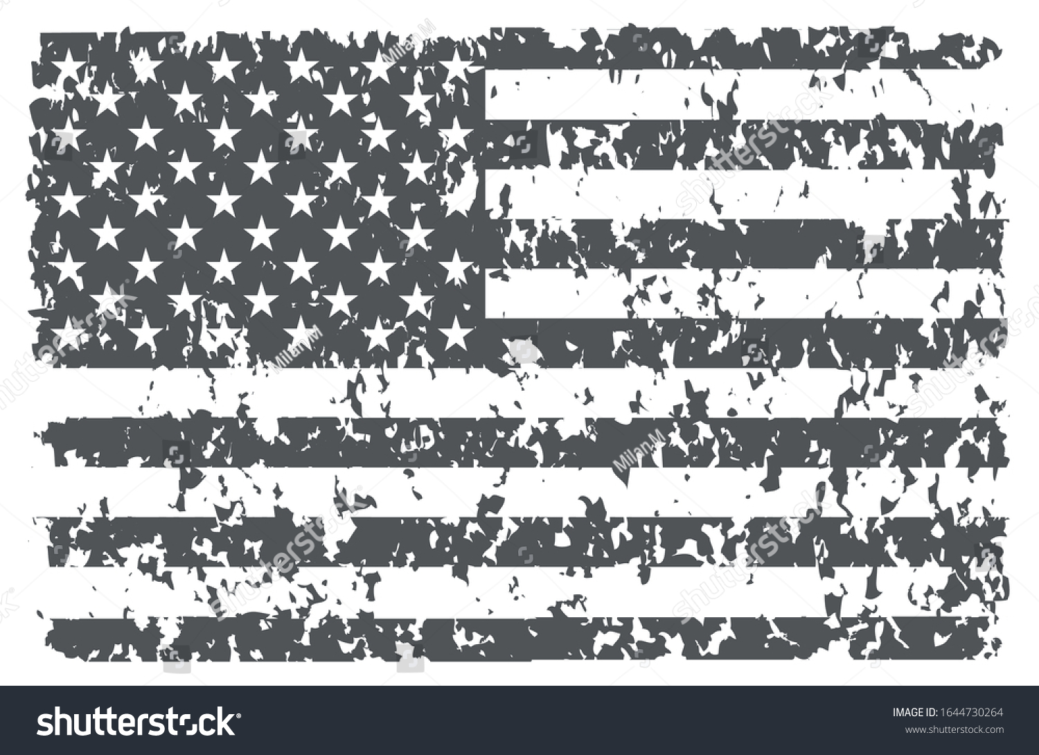 Vector Grunge American Flag Background Stock Vector (Royalty Free ...