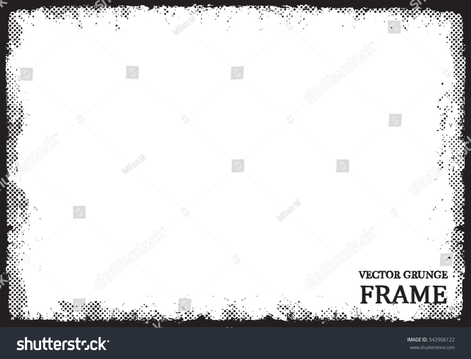 Vector Grunge Framedistress Border Frame Stock Vector (Royalty Free ...
