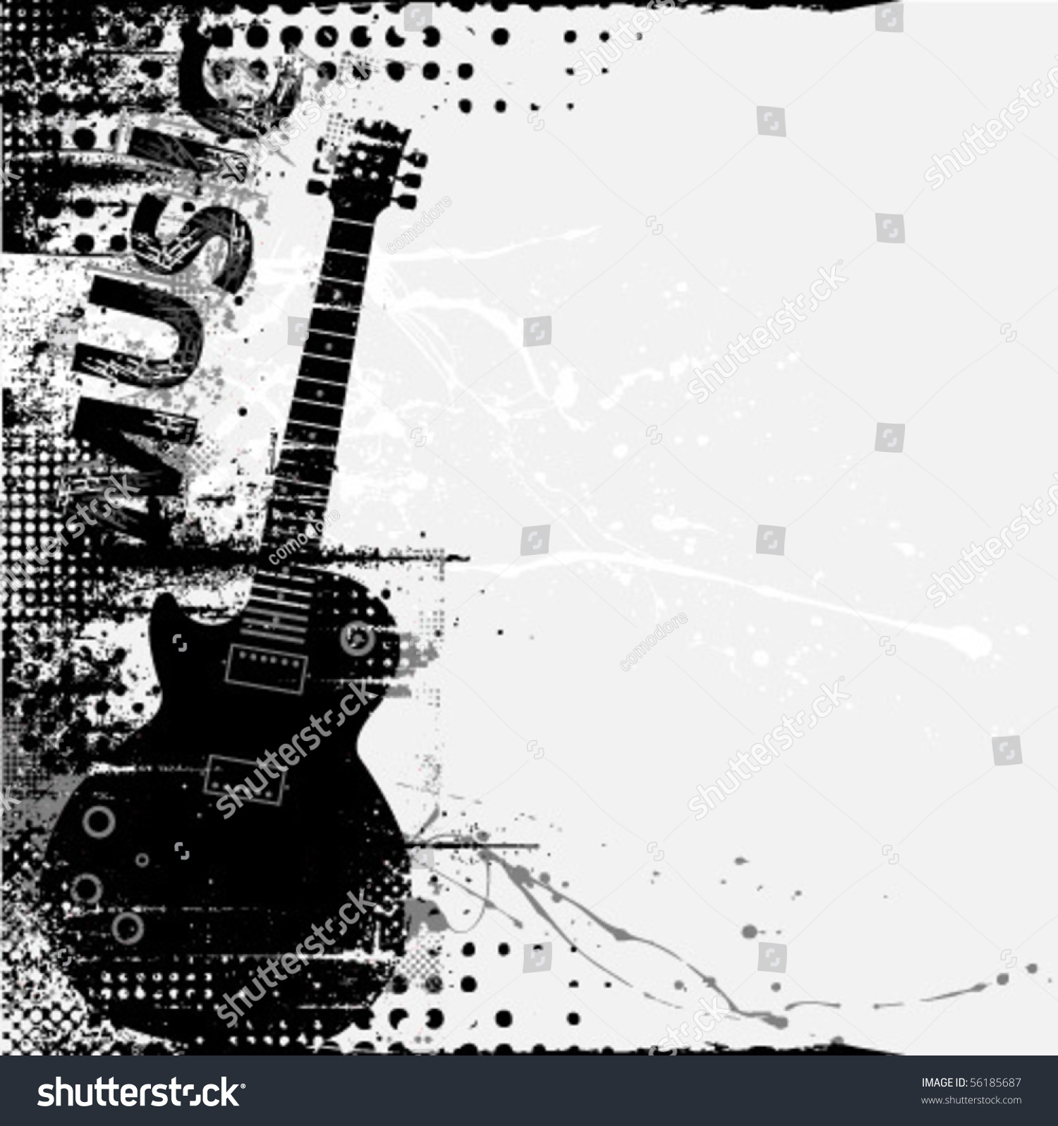 Vector Grunge Music Stock Vector (Royalty Free) 56185687 | Shutterstock