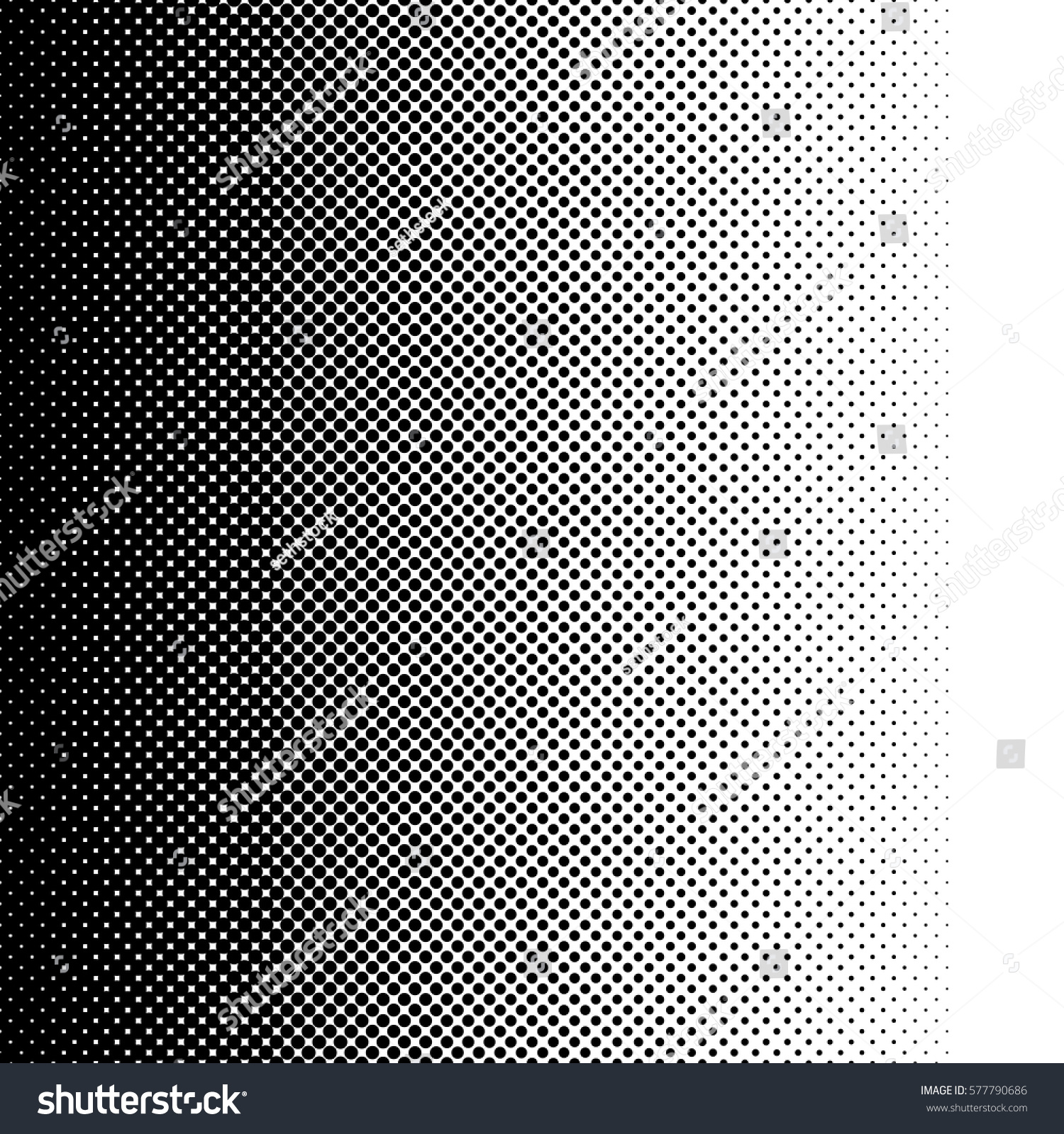 Vector Halftone Dots Black Dots On Stock Vector (Royalty Free ...