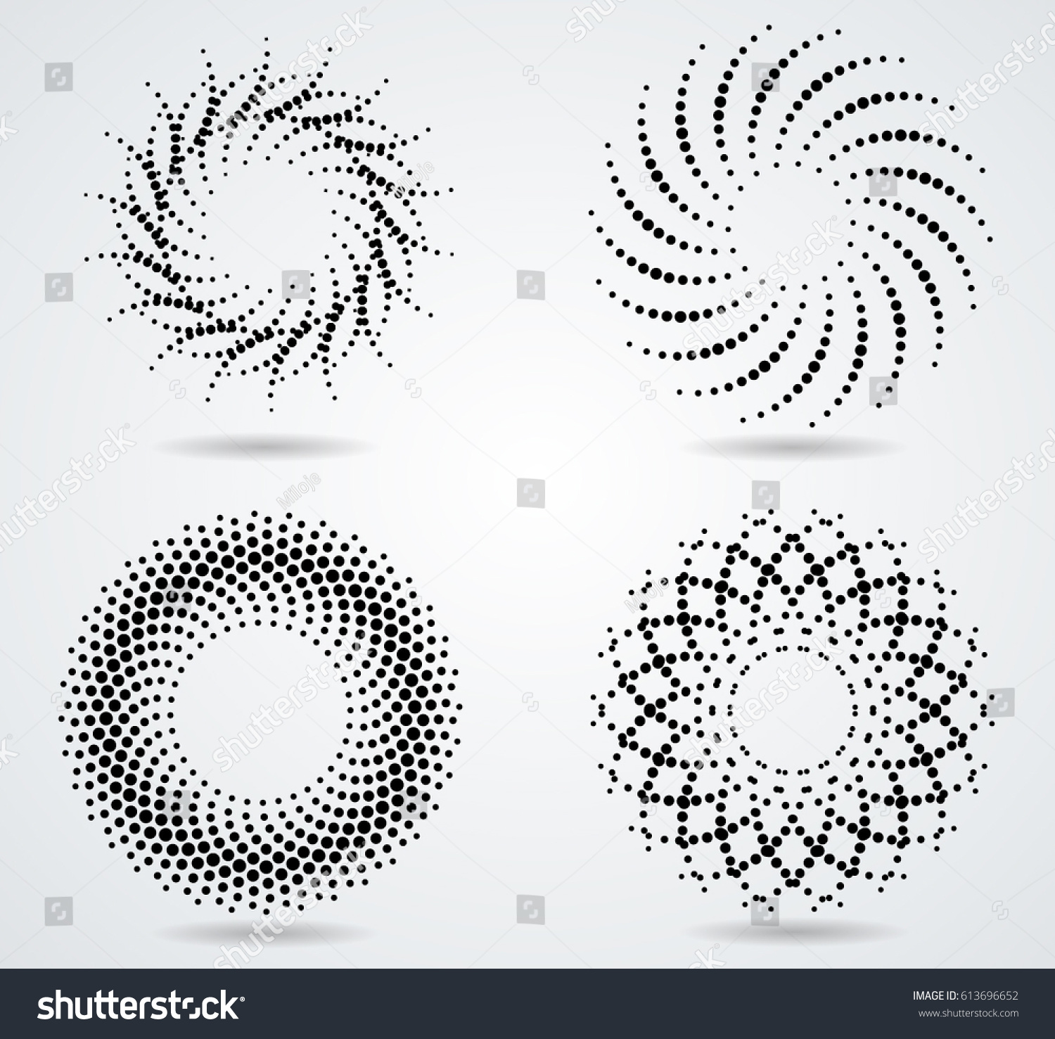 Forma de círculo de puntos de: vector de stock (libre de regalías ...