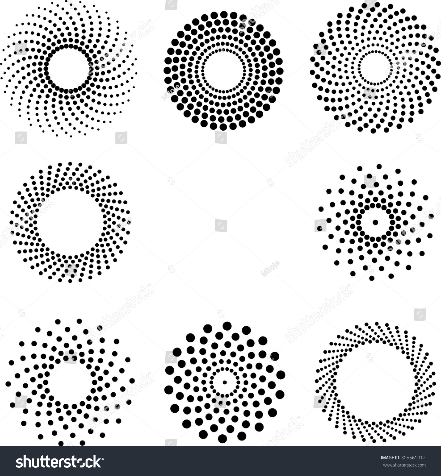 Vector Halftone Dots Logo Design Template Stock Vector (Royalty Free ...